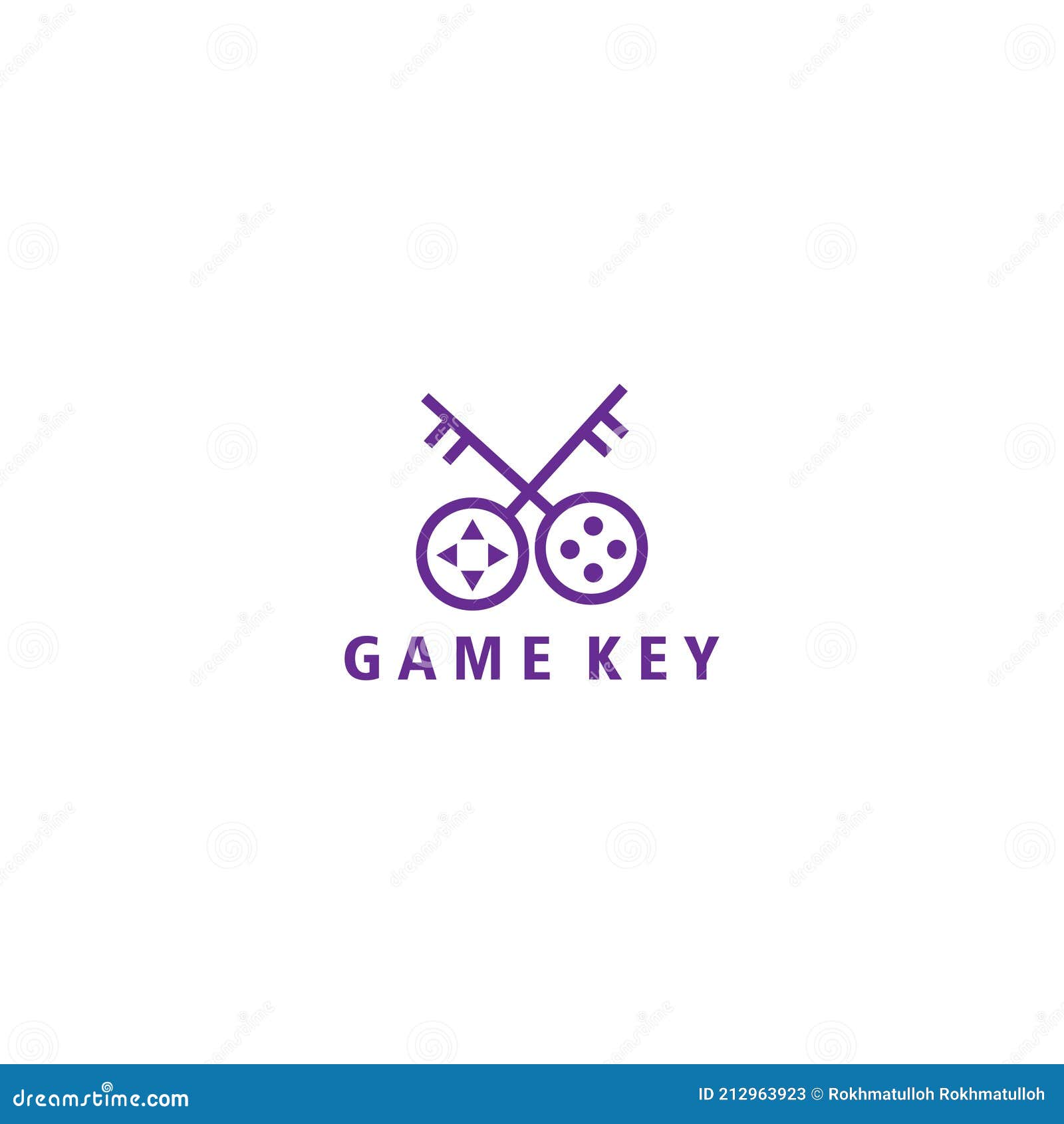 Simple Game Logo Key Illustration, Vector Design Stock Vector ...