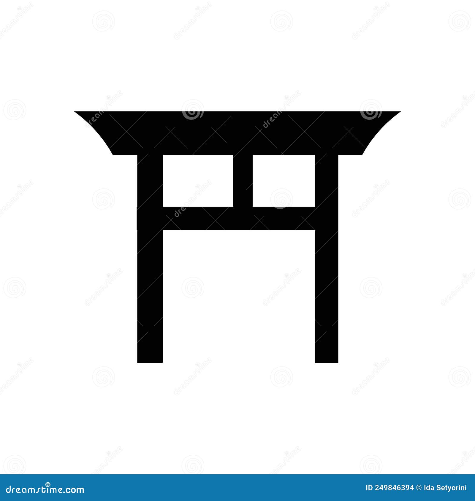 Simple Gate Icon Illustration Design Stock Illustration - Illustration ...