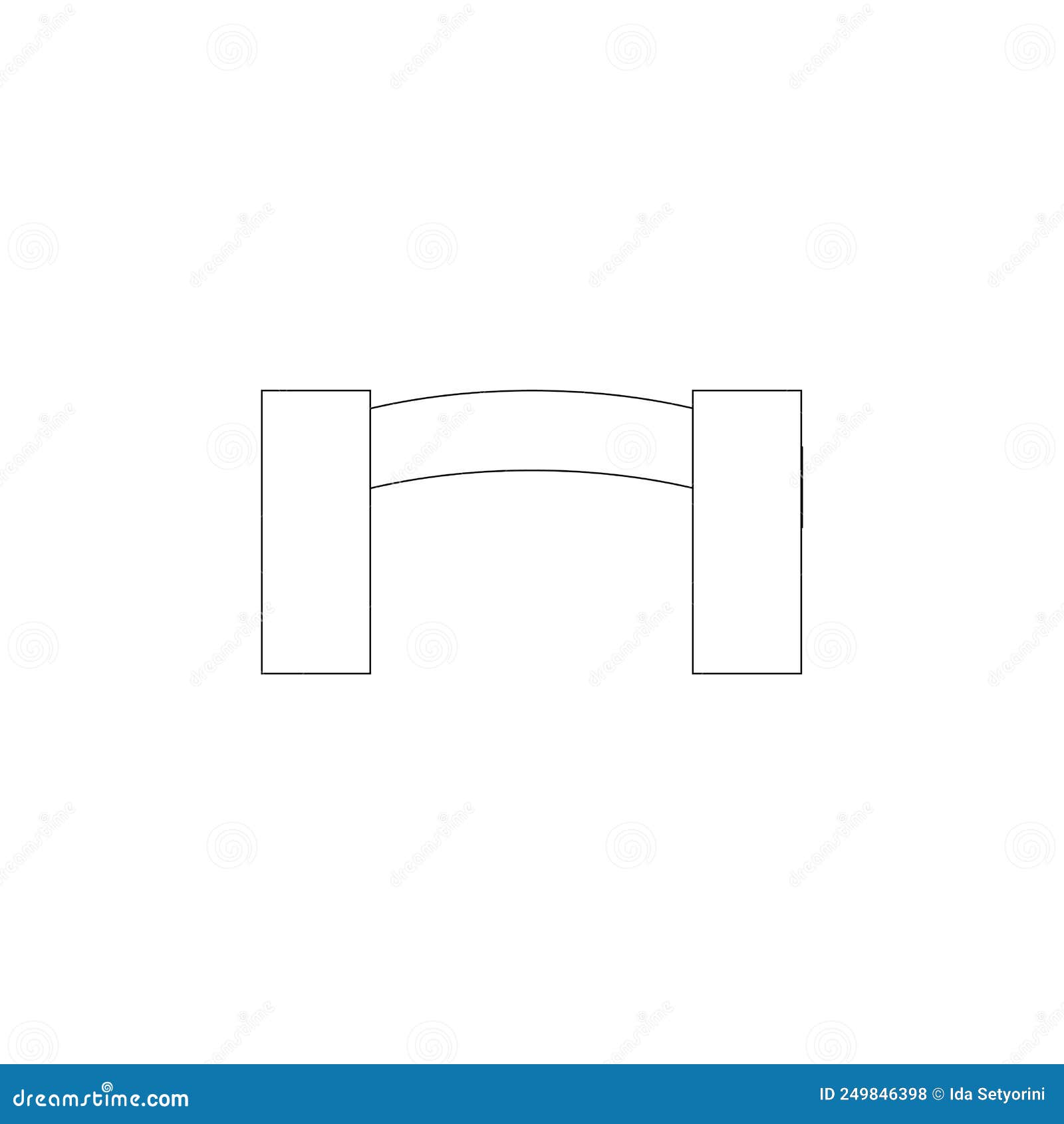 Simple Gate Icon Illustration Design Stock Illustration Illustration Of Logotype Logo 249846398
