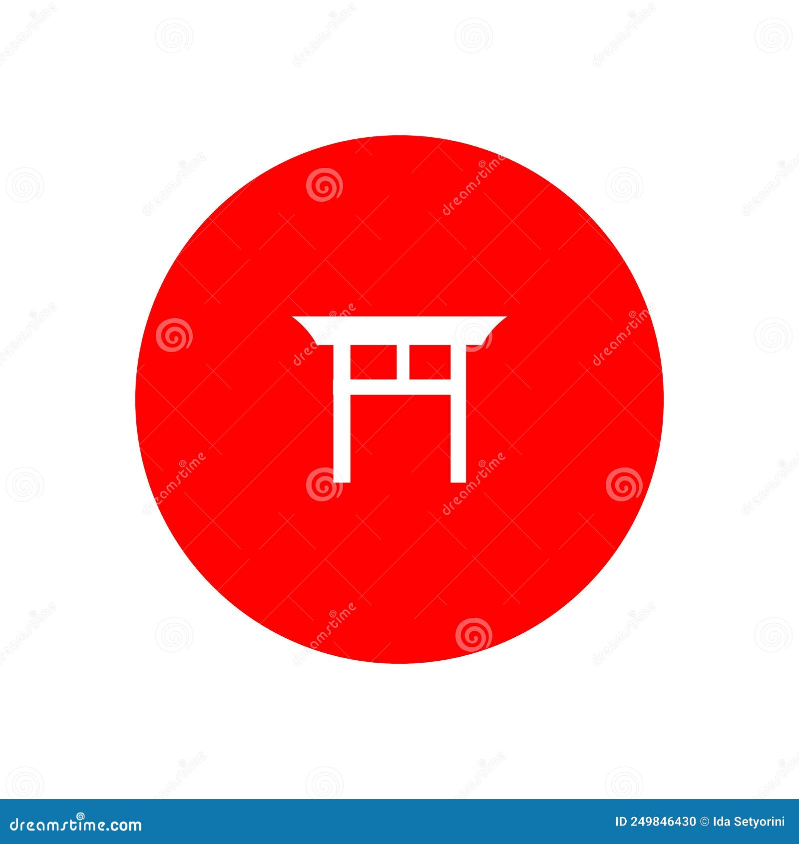 Simple Gate Logo Illustration Design Stock Illustration - Illustration ...