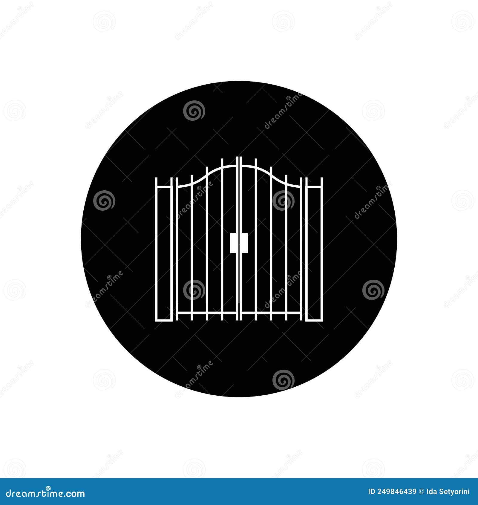 Simple Gate Logo Illustration Design Stock Illustration - Illustration ...