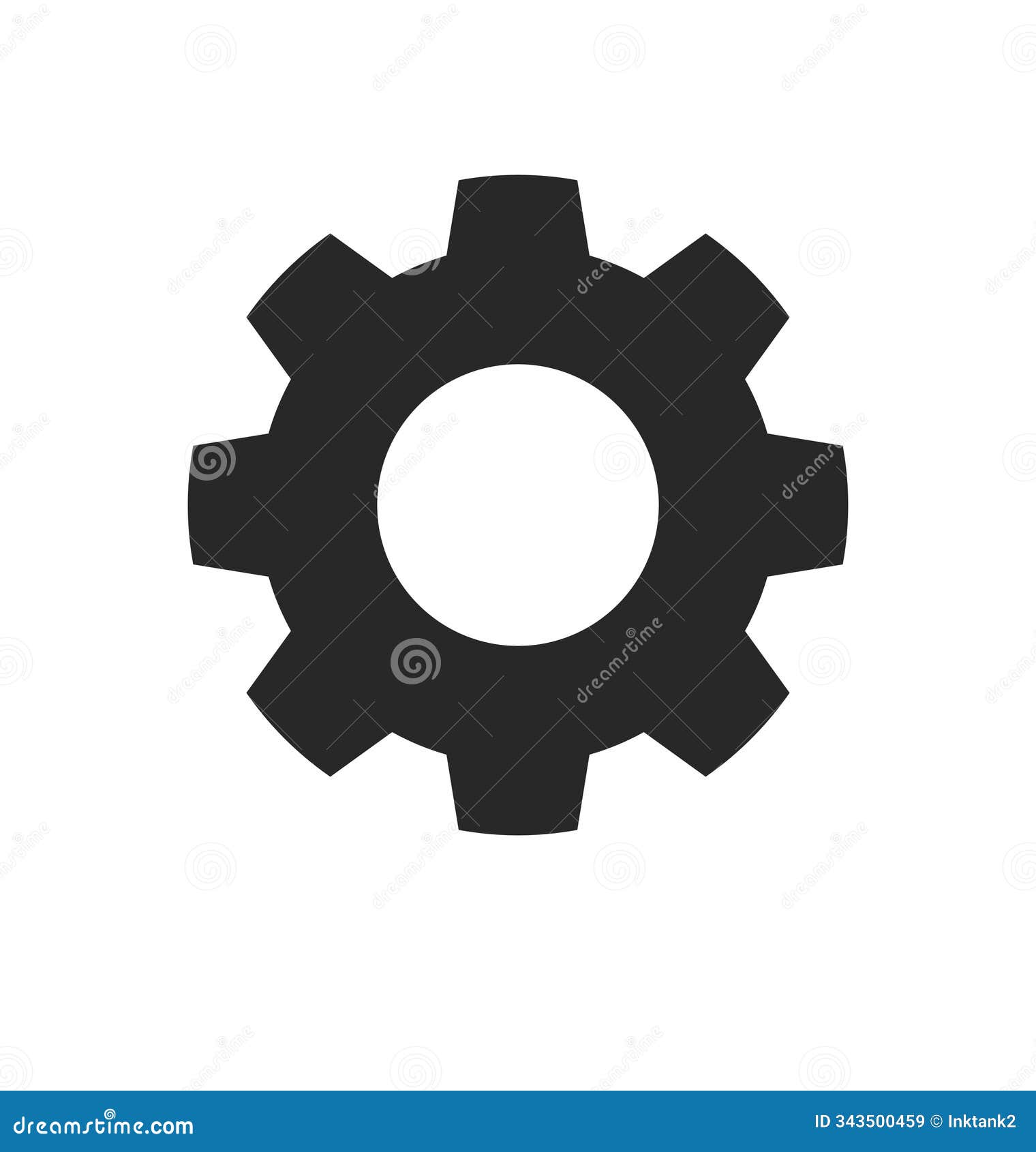 Simple Gear Cog Service Settings Icon Stock Vector - Illustration of ...