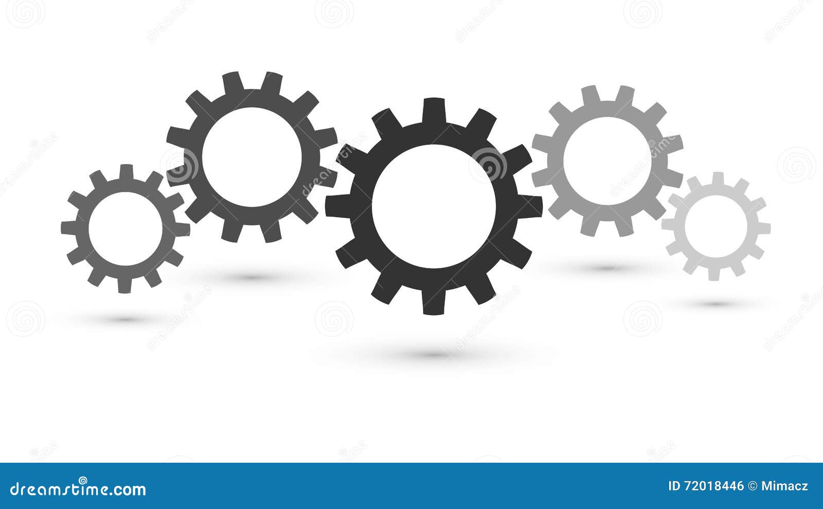 Simple Gears Symbol As Symbolization Of Settings And Mechanics Vector ...