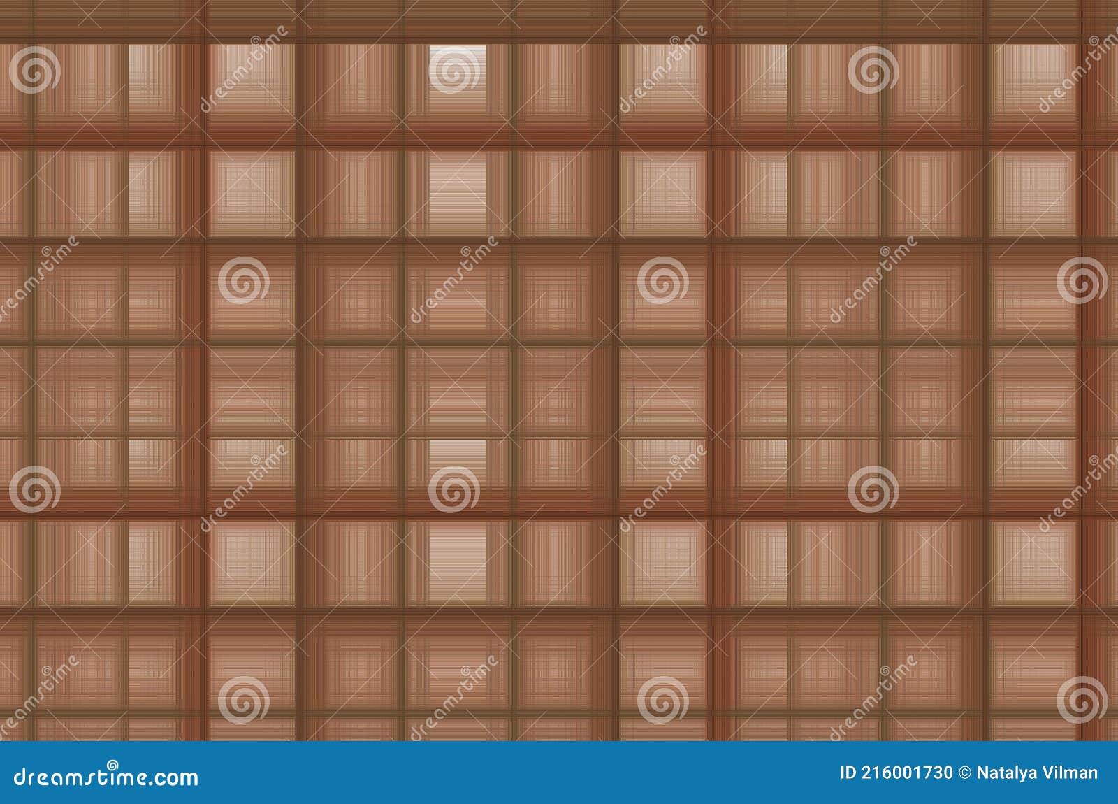 Simple Geometric Background. Brown Checkered Pattern Stock Illustration ...