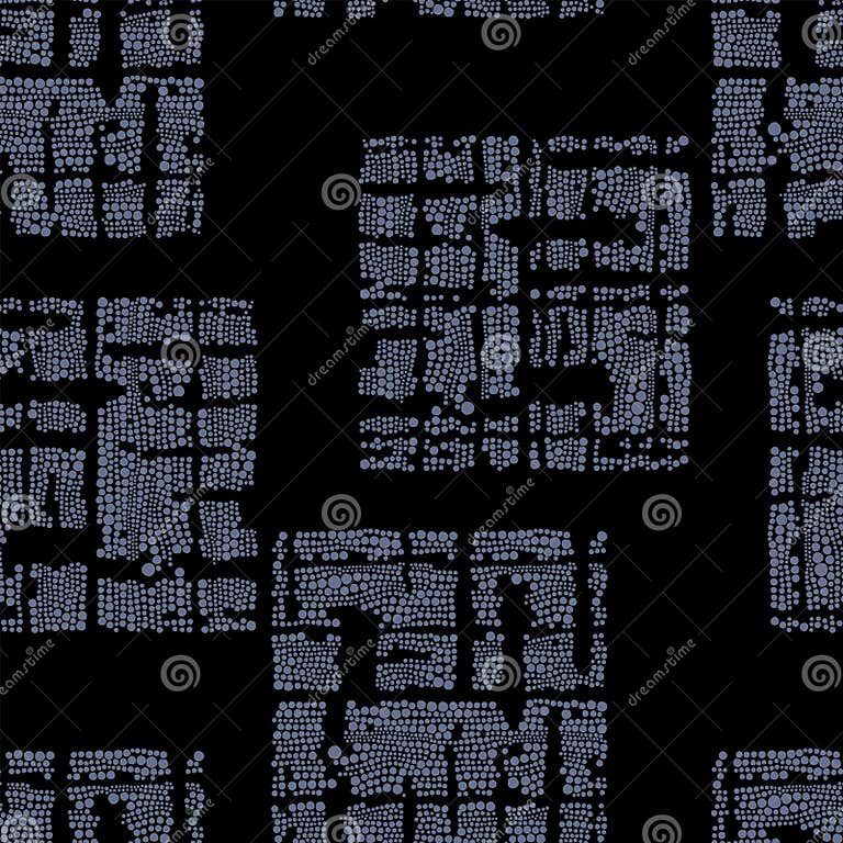 Beautiful Abstract Pattern of Dots, Textures and Staggered Shapes ...