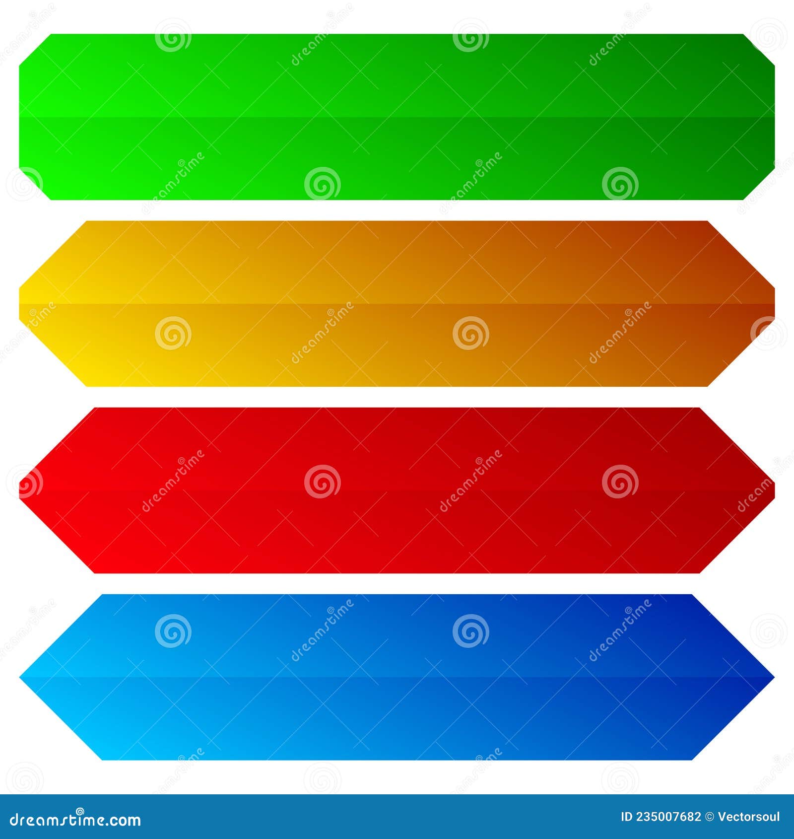 Simple Geometric Button, Banner, Plaque Shape, Design Element Vector ...