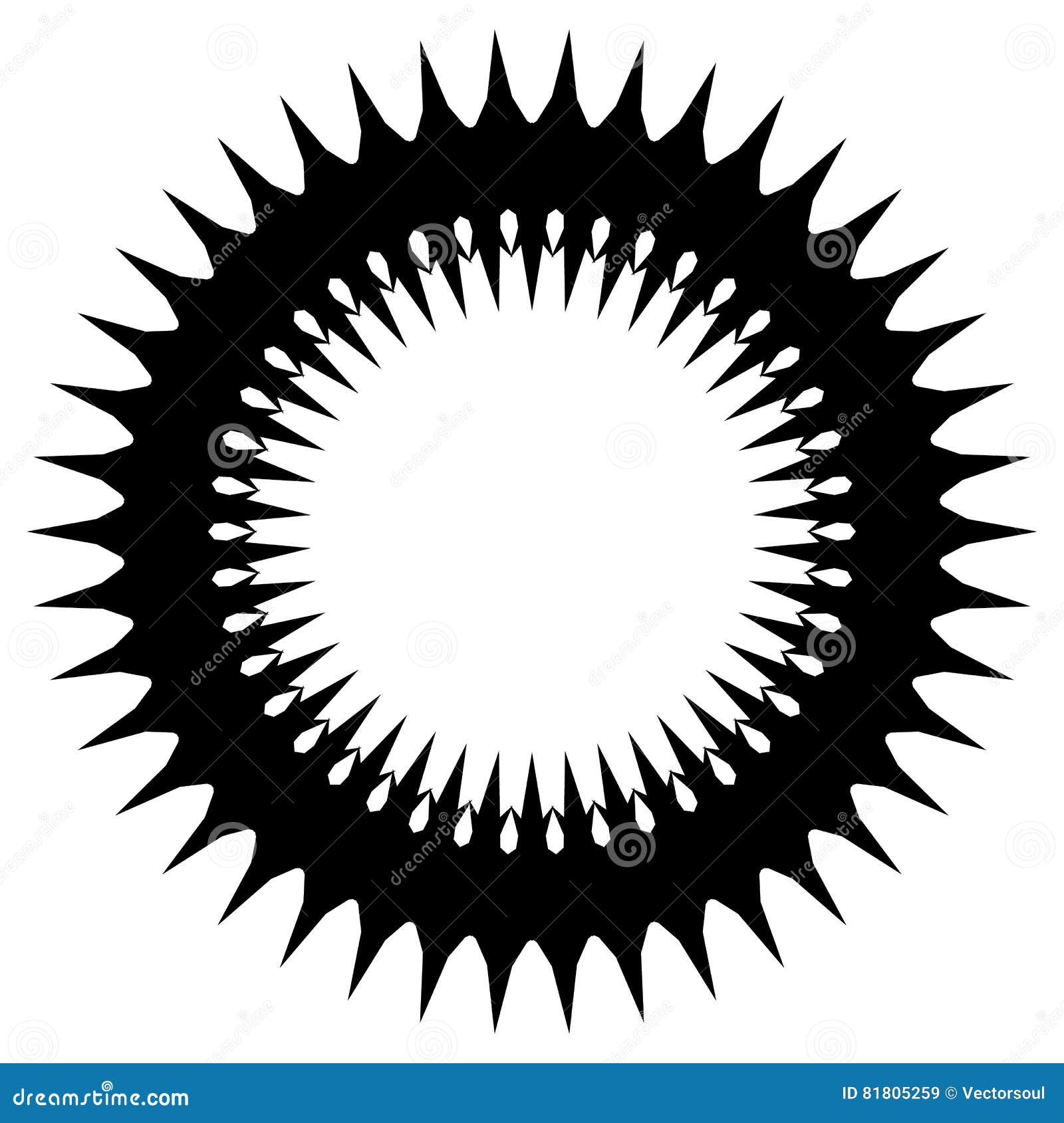 Simple Geometric Circle Element Isolated on White Stock Vector ...