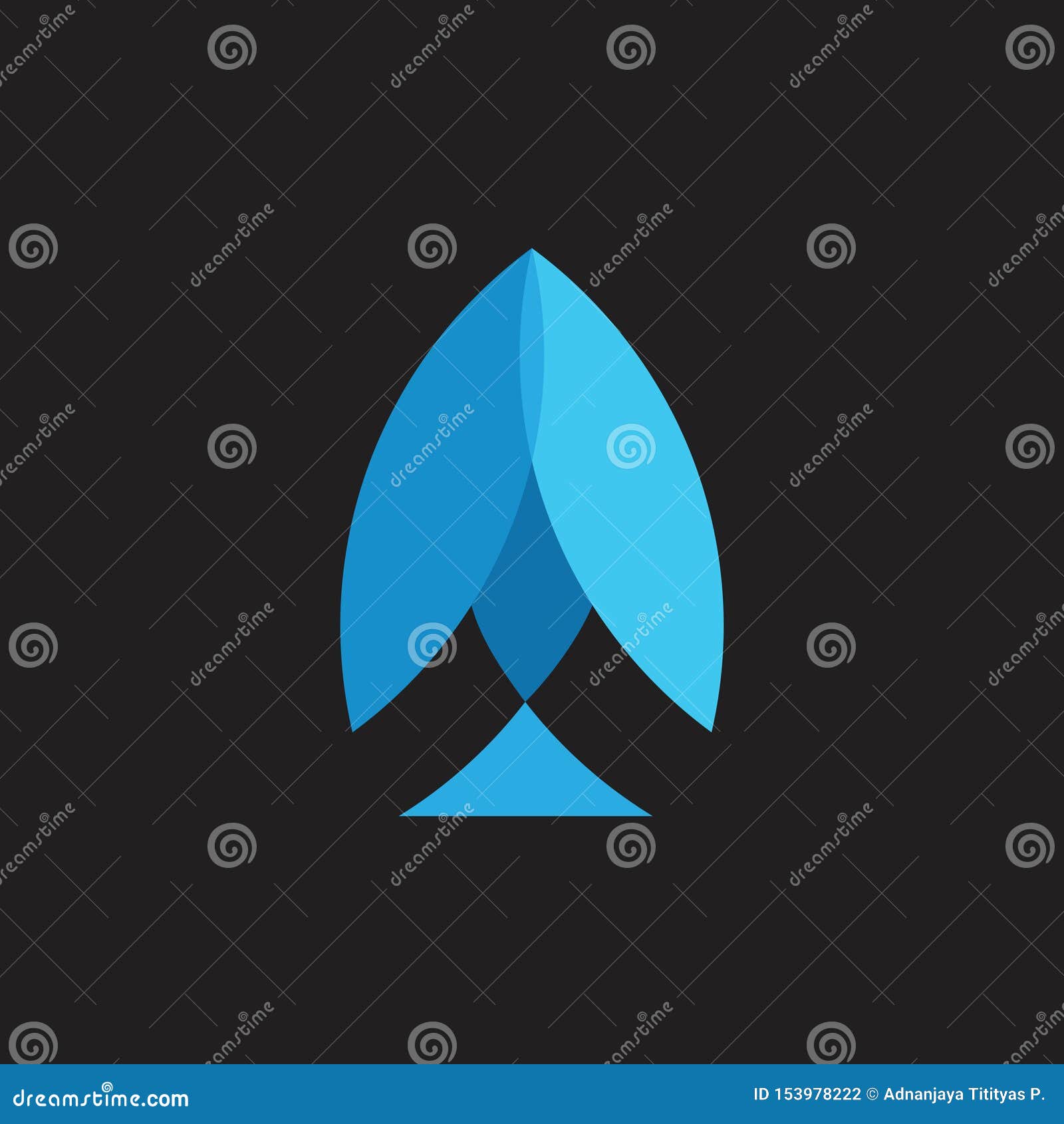 Simple Geometric Fish Shape Gradient Design Logo Vector Stock Vector ...