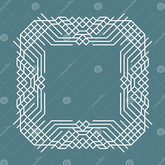 Simple Geometric Frame stock vector. Illustration of element - 113435355