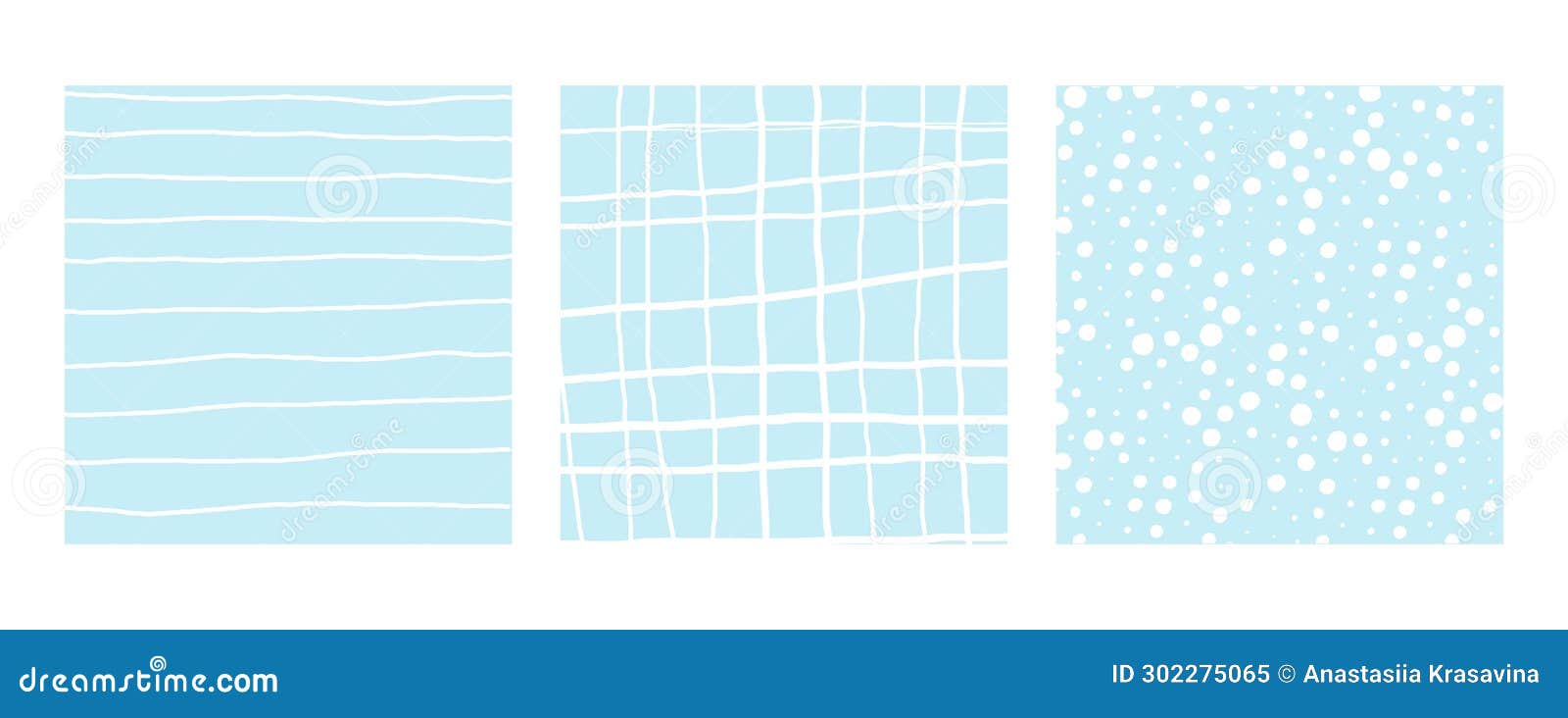 Simple Geometric Hand Drawn Irregular Patterns. Colored Doodle ...