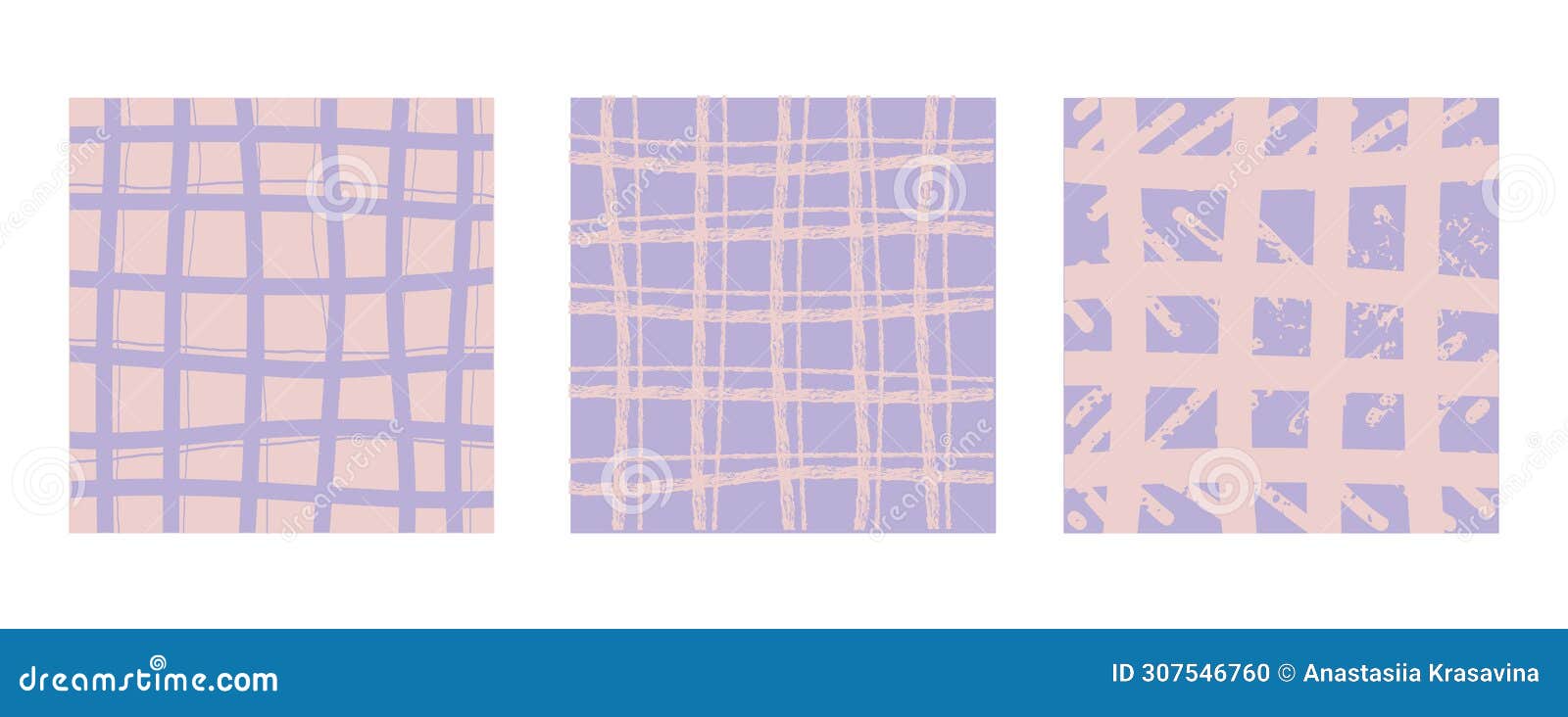 Simple Geometric Hand Drawn Irregular Patterns. Colored Doodle ...