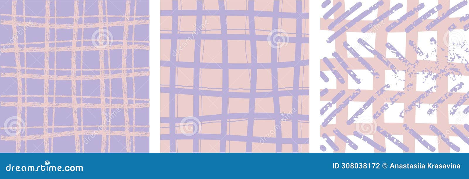 Simple Geometric Hand Drawn Irregular Patterns. Colored Doodle ...