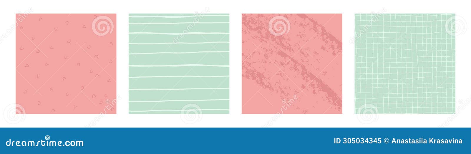 Simple Geometric Hand Drawn Irregular Patterns.Cute Colored Doodle ...