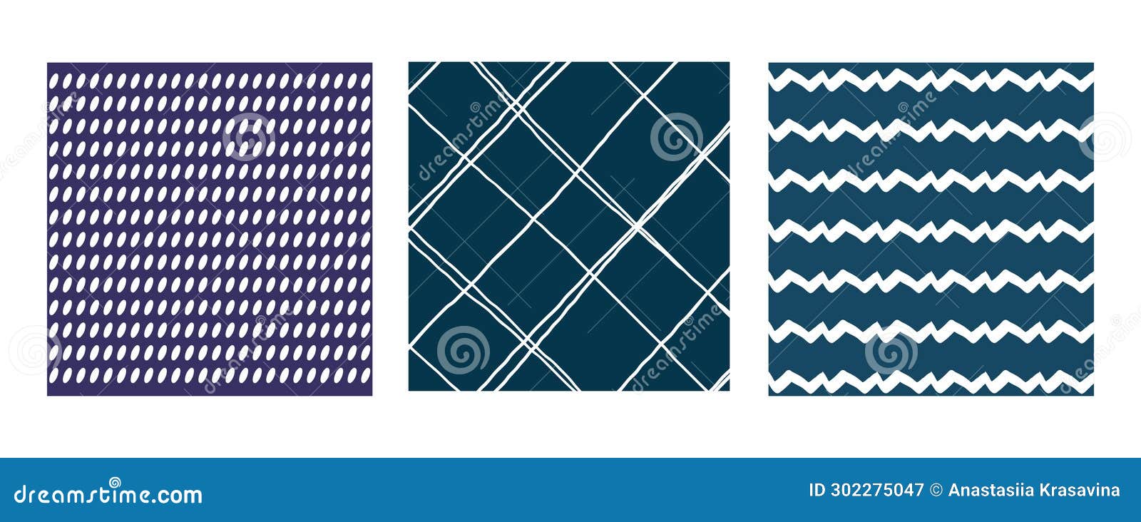 Simple Geometric Hand Drawn Irregular Patterns. Colored Doodle ...