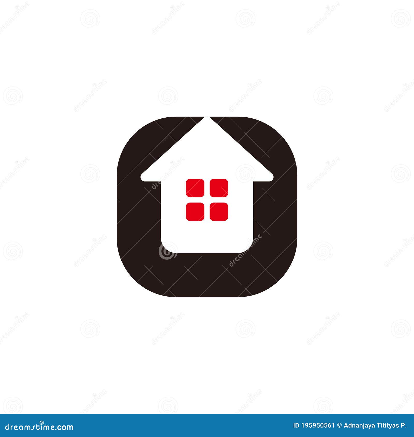 Simple Geometric Home Shape Square Arrow Up Symbol Vector Stock Vector ...