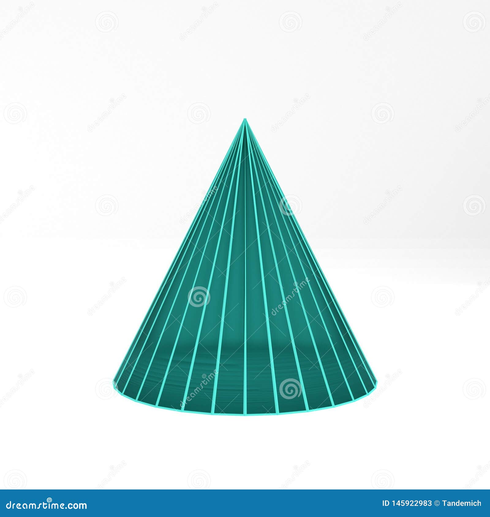 Simple Geometric Objects, 3d Render, 3d Illustration Stock Illustration ...