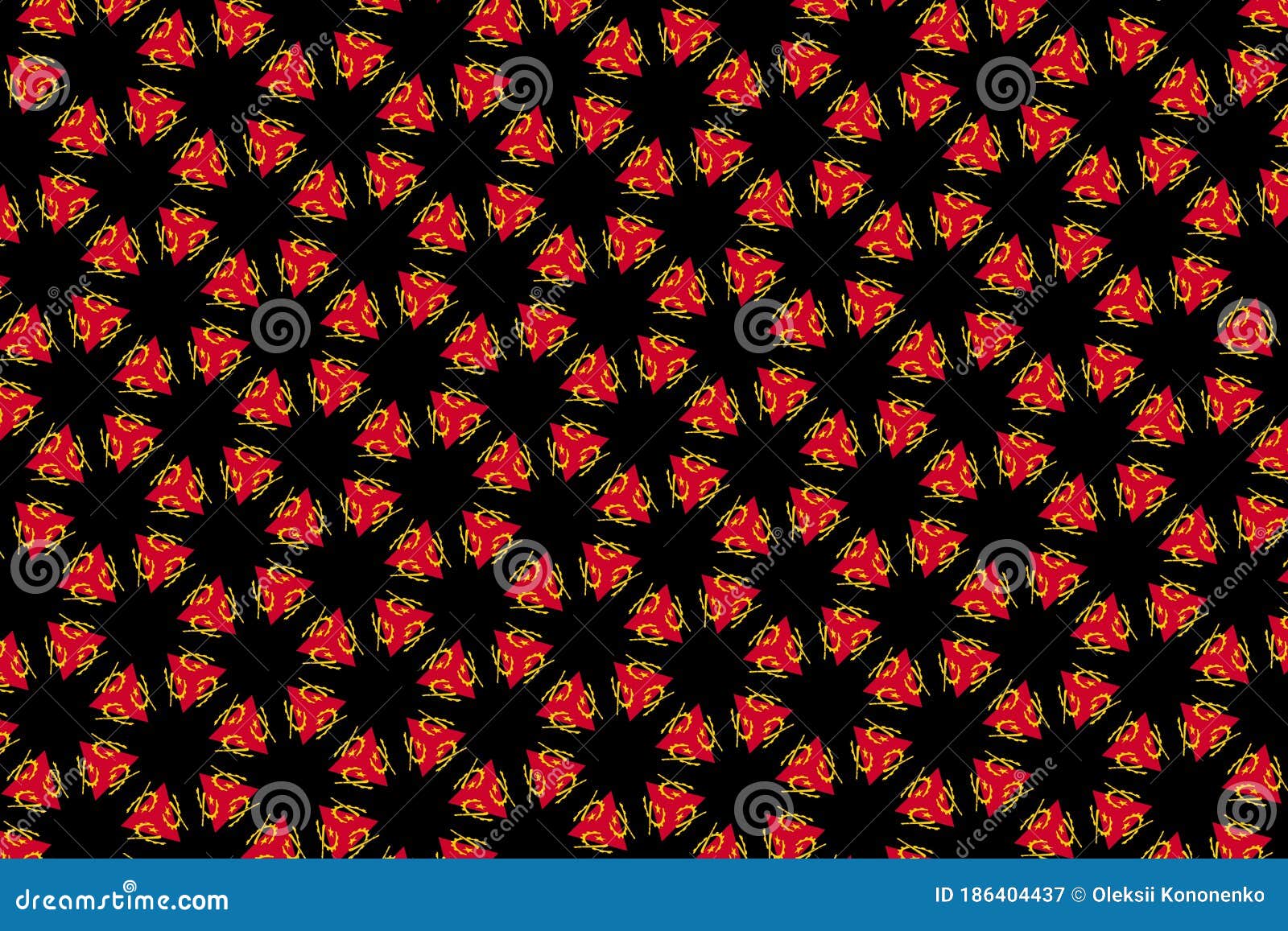 Simple Geometric Pattern in the Colors of the National Flag of Angola ...