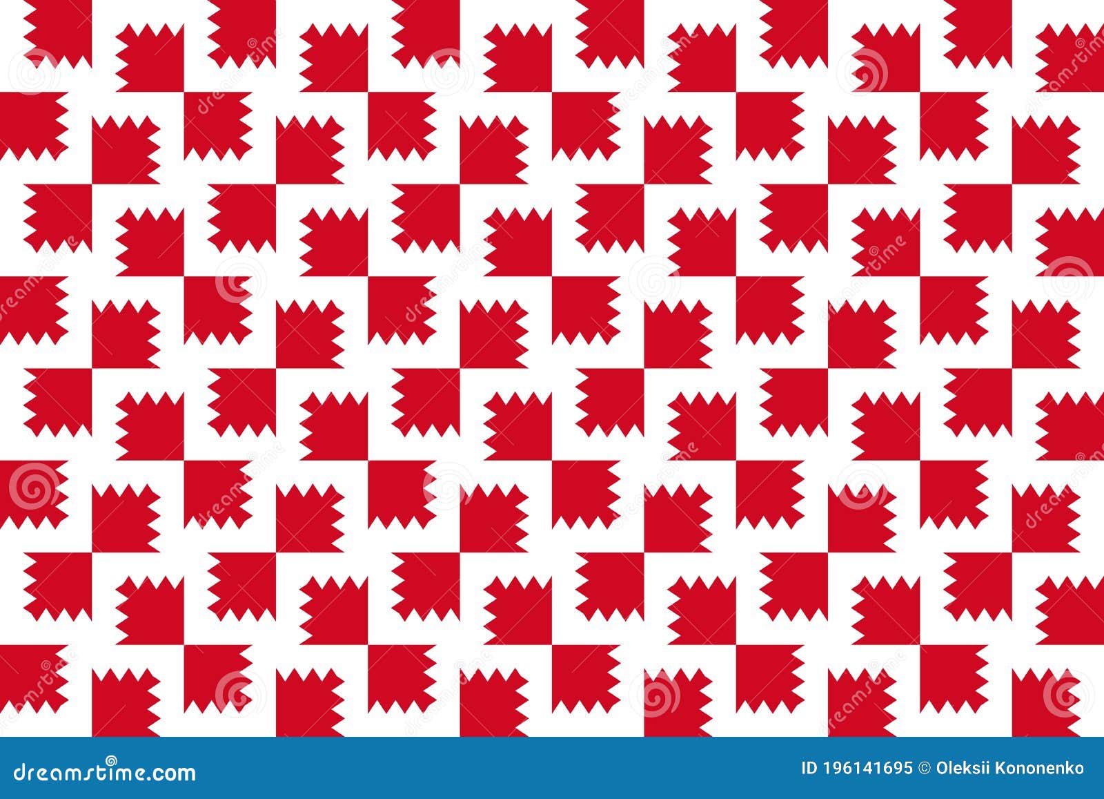 Simple Geometric Pattern in the Colors of the National Flag of Bahrain ...