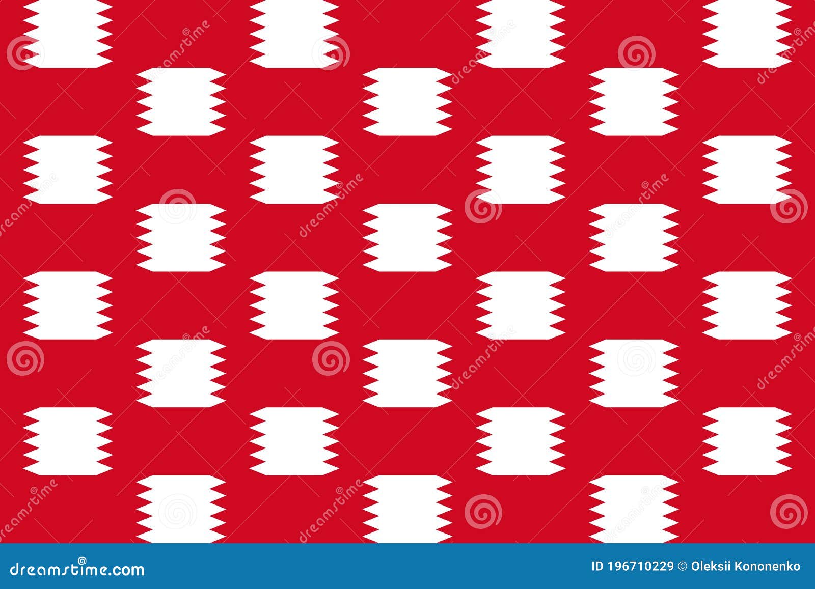 Simple Geometric Pattern in the Colors of the National Flag of Bahrain ...