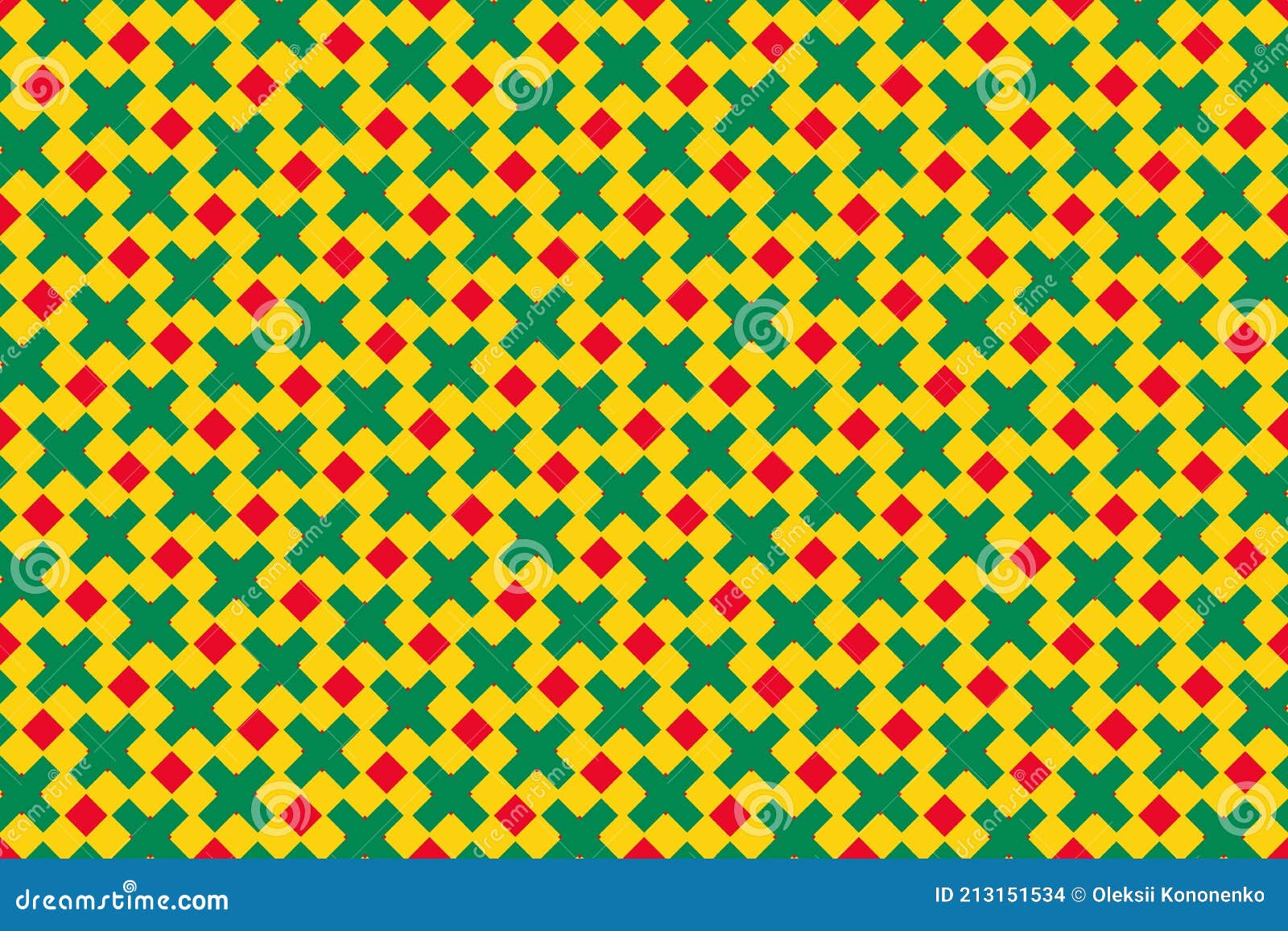 Simple Geometric Pattern in the Colors of the National Flag of Benin ...