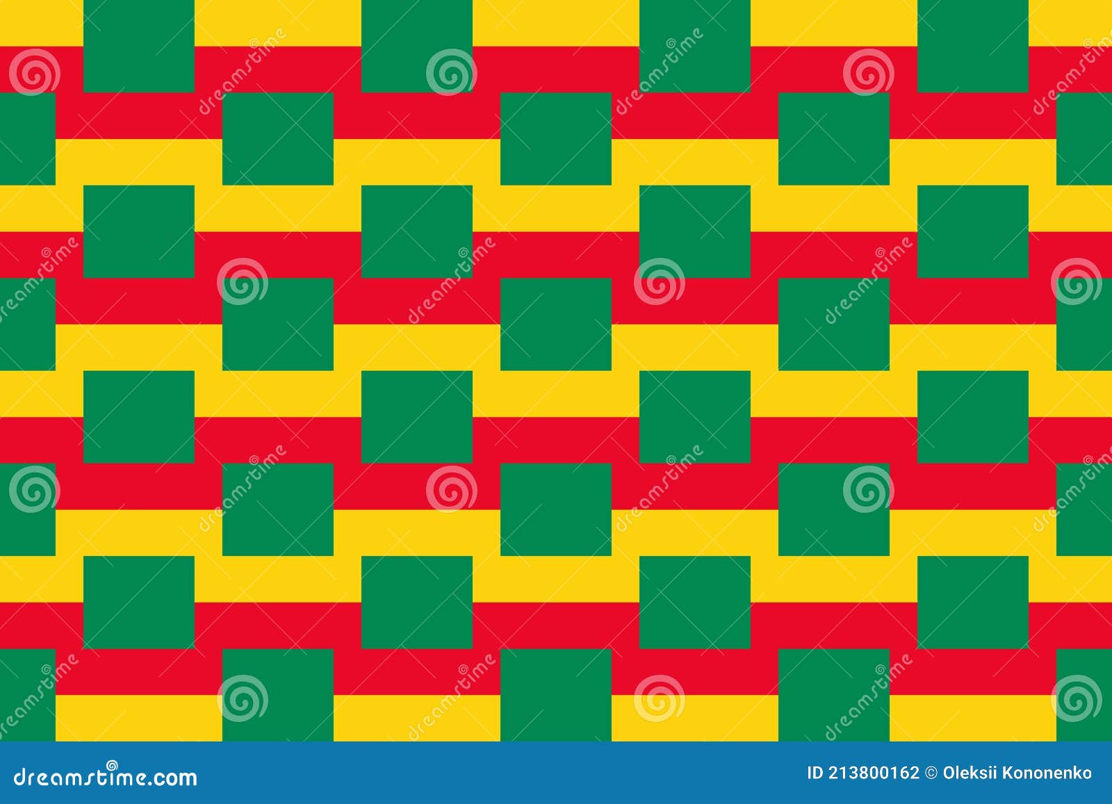 Simple Geometric Pattern in the Colors of the National Flag of Benin Stock Illustration ...