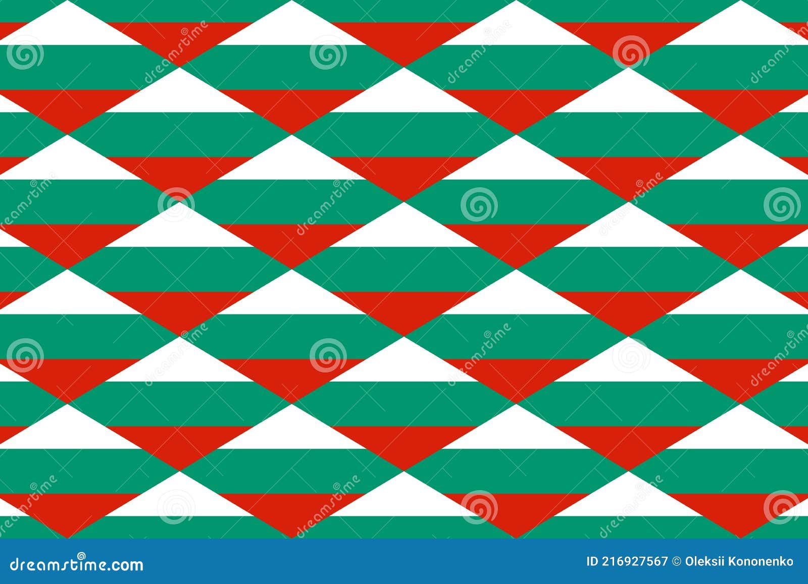 Simple Geometric Pattern in the Colors of the National Flag of Bulgaria ...