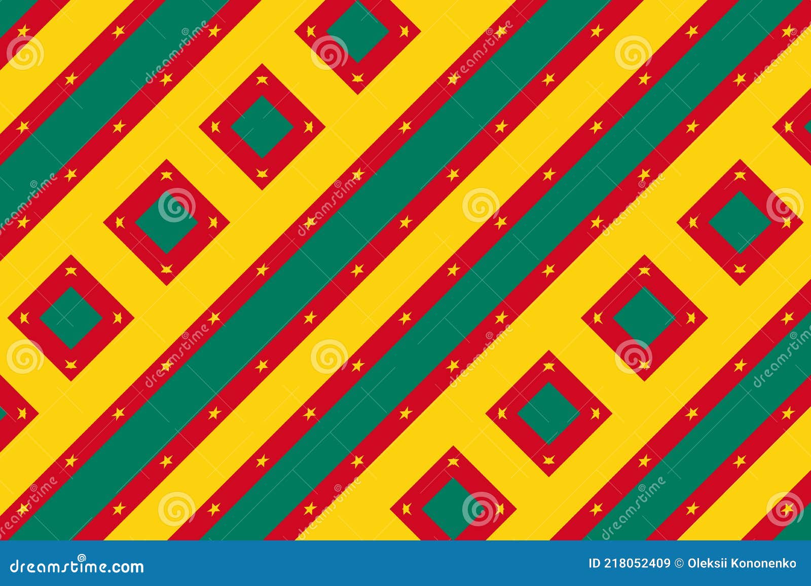 Simple Geometric Pattern in the Colors of the National Flag of Cameroon ...