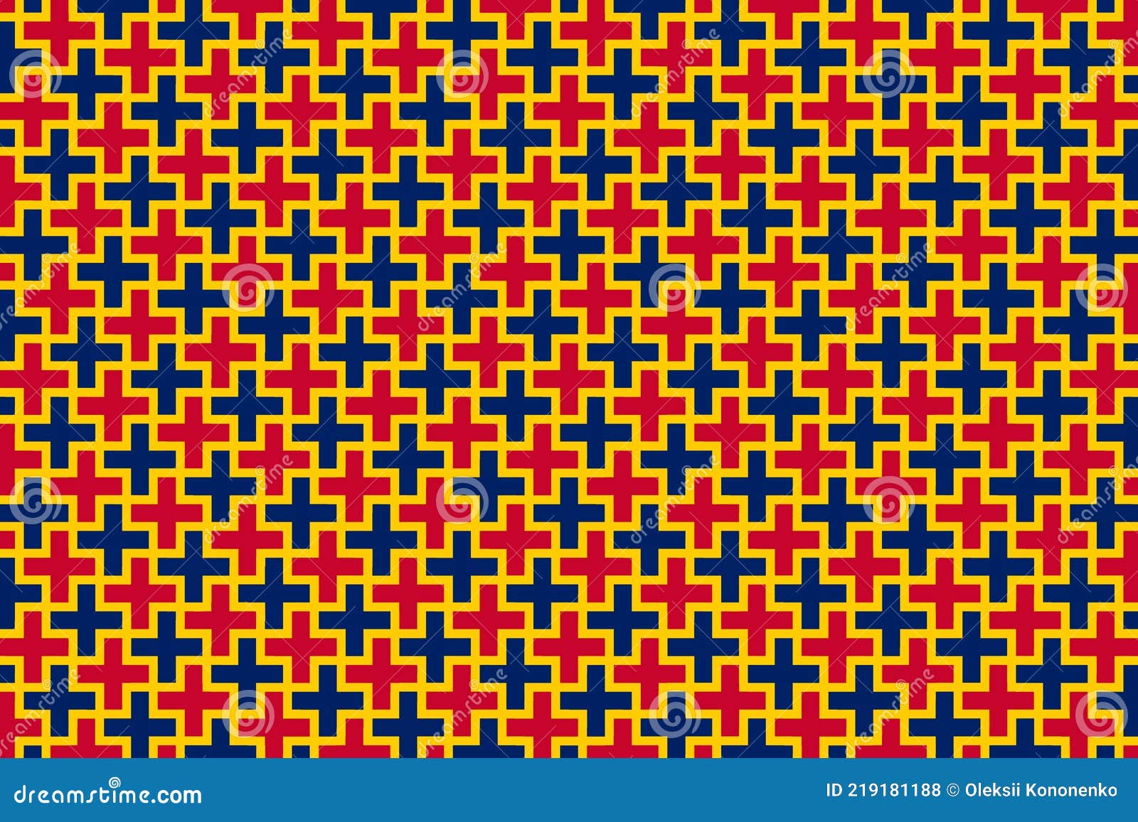 Simple Geometric Pattern in the Colors of the National Flag of Chad ...