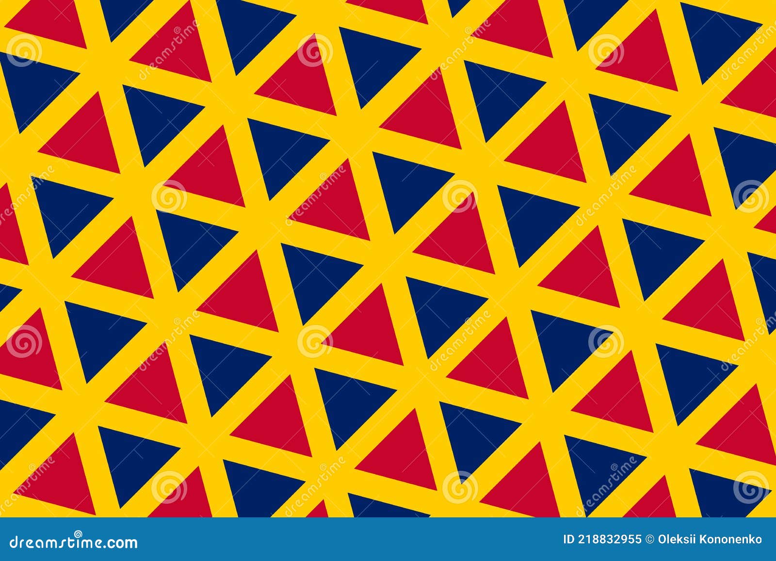 Simple Geometric Pattern in the Colors of the National Flag of Chad ...