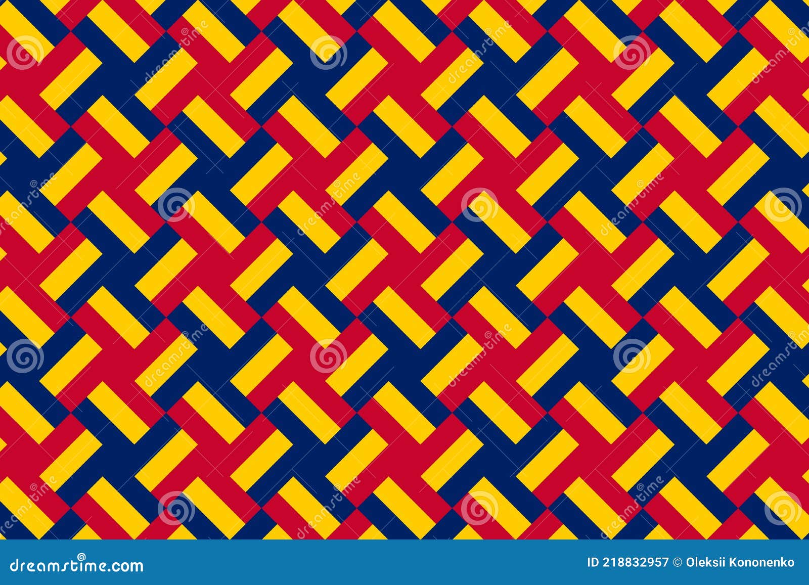 Simple Geometric Pattern in the Colors of the National Flag of Chad ...