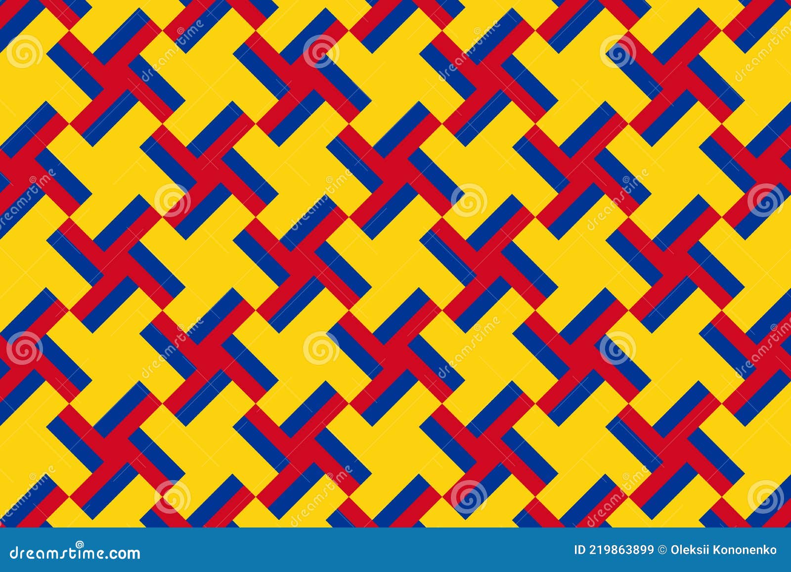 Simple Geometric Pattern in the Colors of the National Flag of Colombia ...
