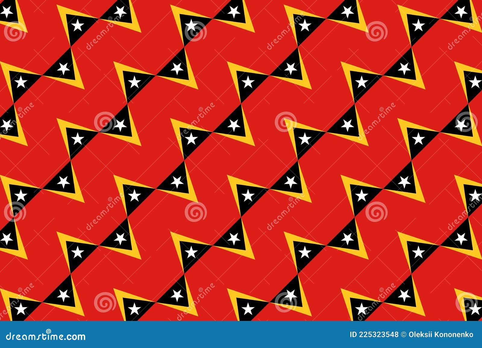 Simple Geometric Pattern in the Colors of the National Flag of East ...