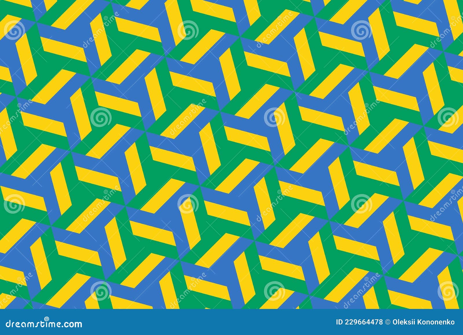 Simple Geometric Pattern in the Colors of the National Flag of Gabon ...