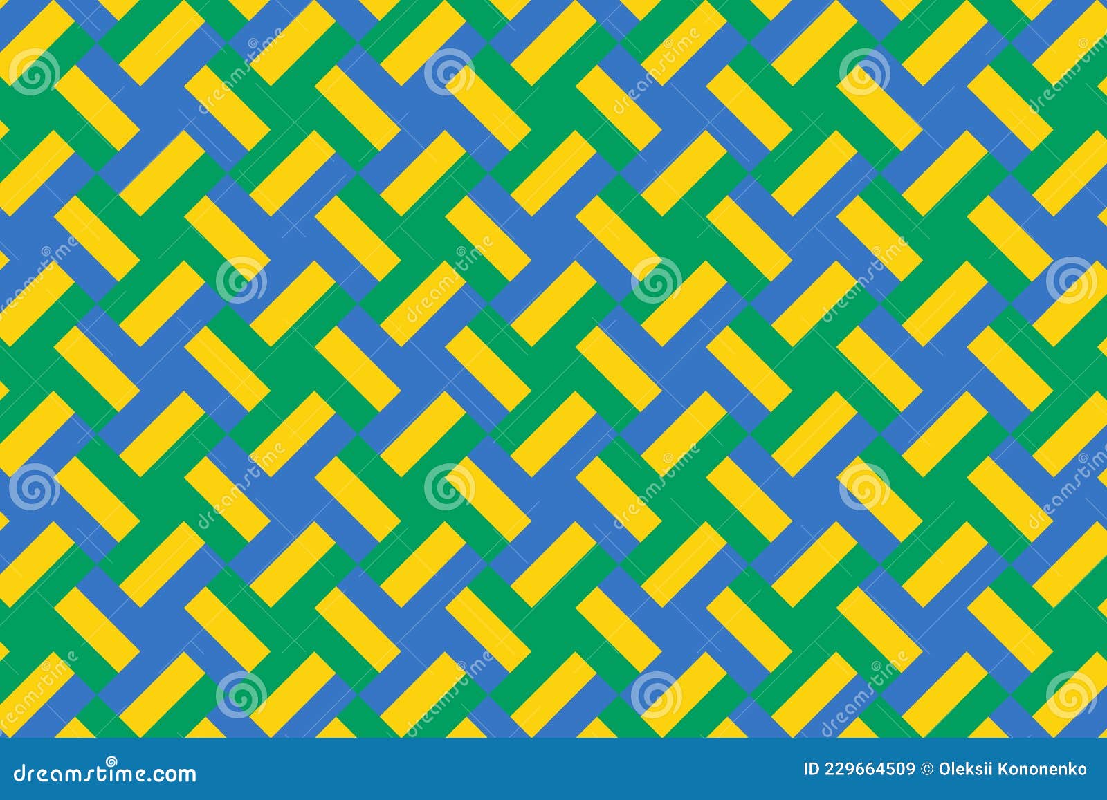 Simple Geometric Pattern in the Colors of the National Flag of Gabon ...