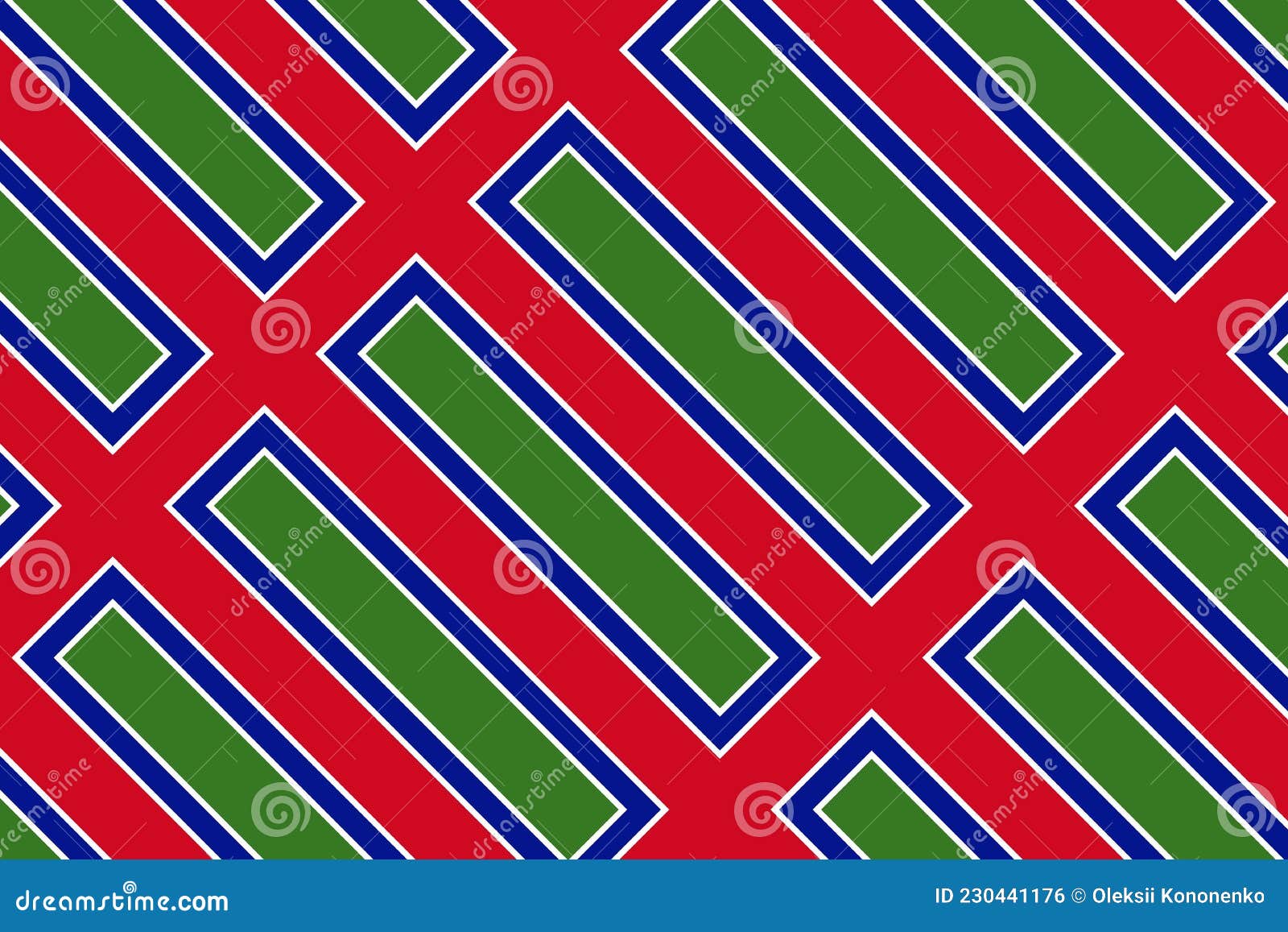 Simple Geometric Pattern in the Colors of the National Flag of Gambia ...