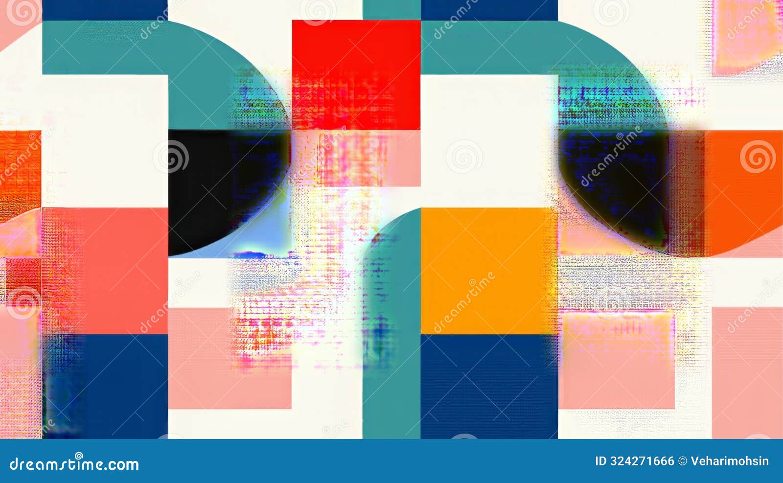 Simple Geometric Pattern Design with Basic Geometry Forms Stock ...