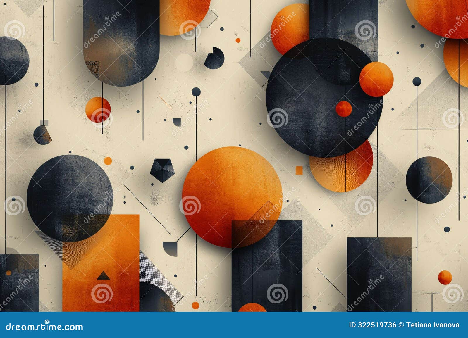 Simple Geometric Pattern on Neutral. Stock Illustration - Illustration ...