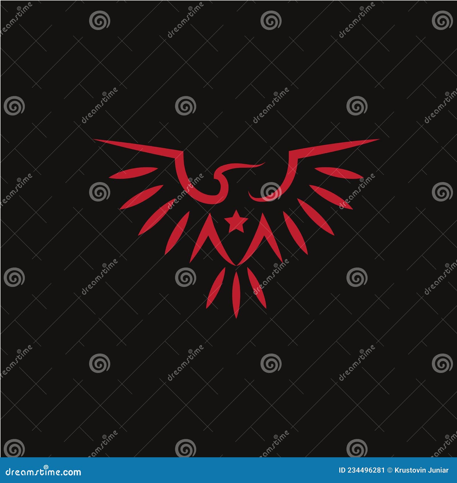 Simple Geometric Phoenix Logo Concept Stock Vector - Illustration of ...
