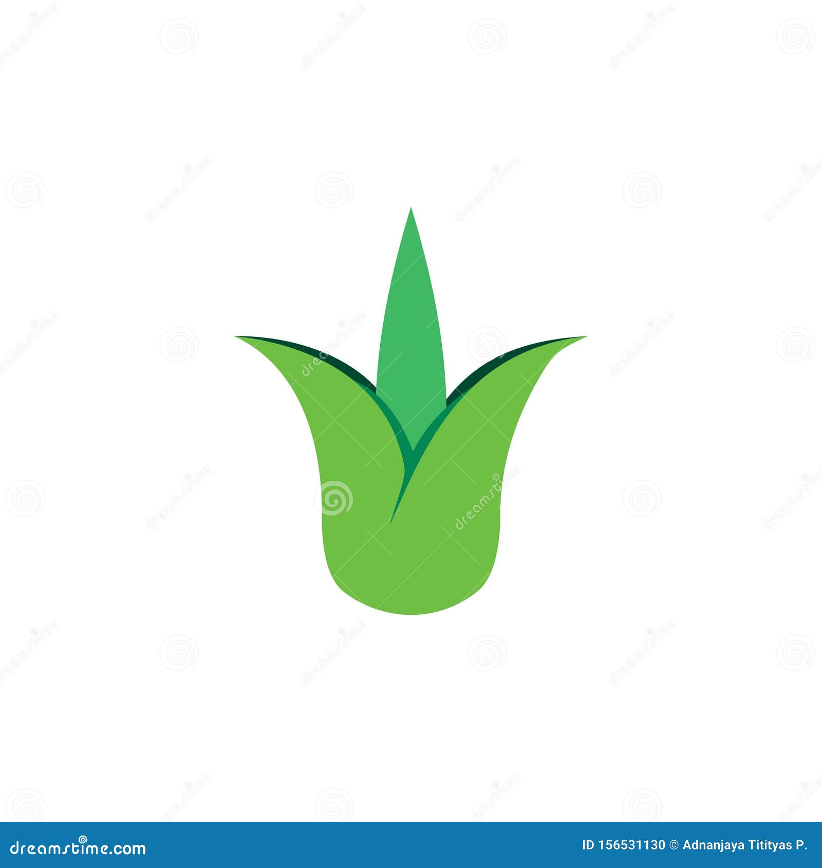 Simple Geometric Plant Vegetable Symbol Logo Vector Stock Vector ...