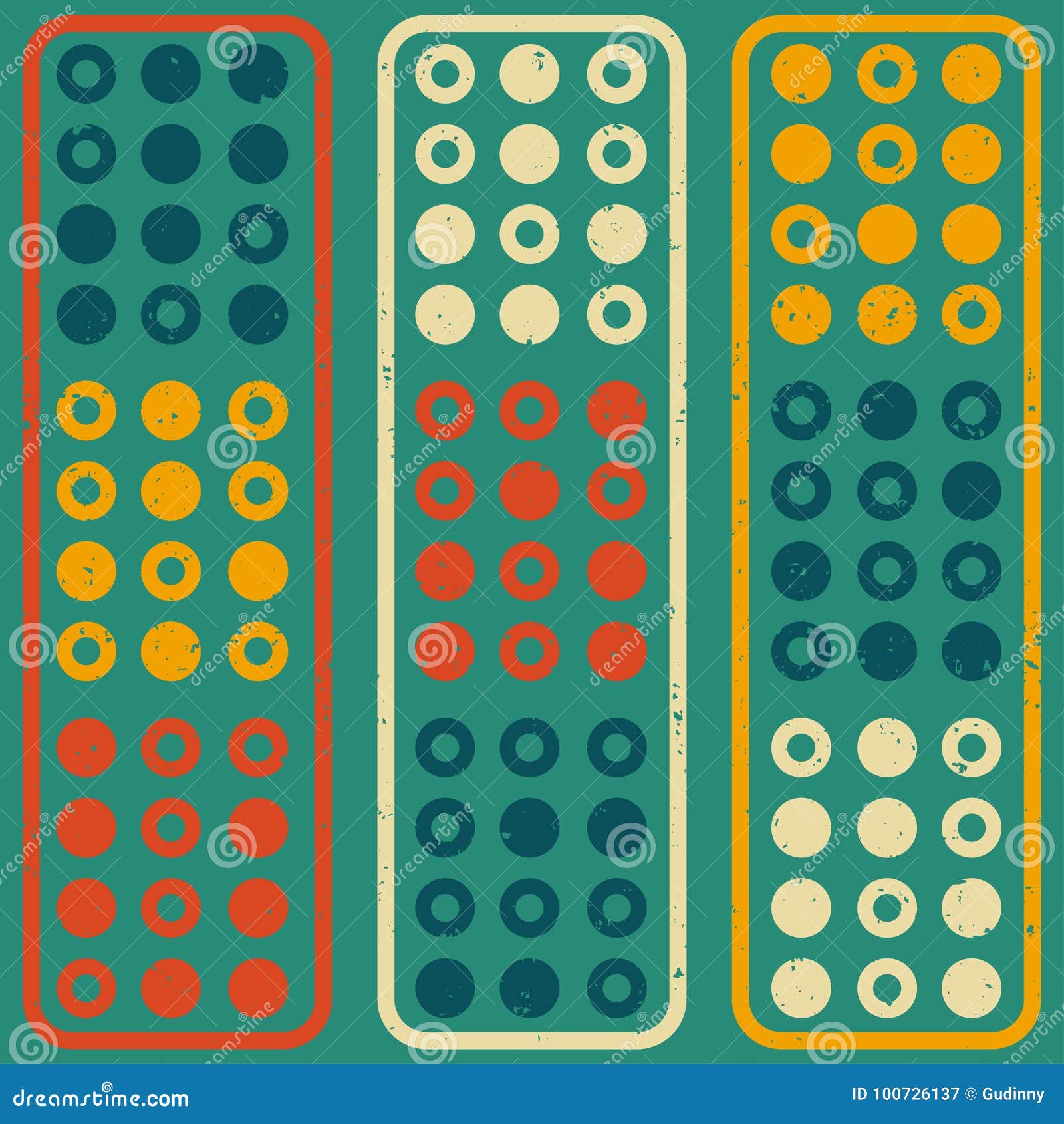 Simple Geometric Points Pattern Stock Vector - Illustration of ...