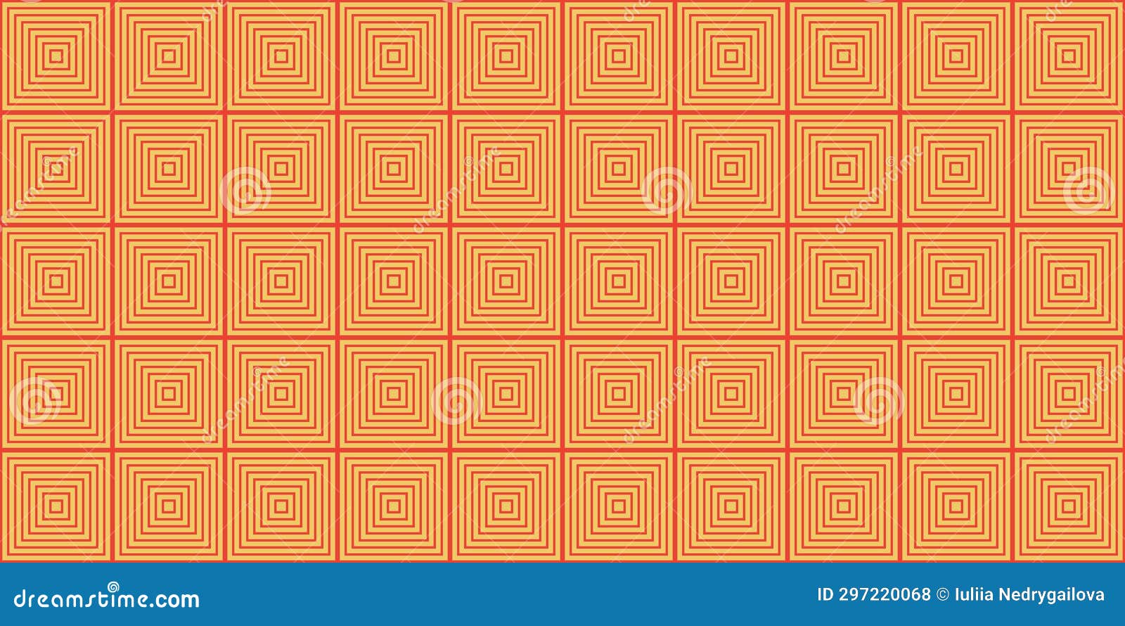 Simple Geometric Seamless Pattern with Squares, Red and Orange Colors ...