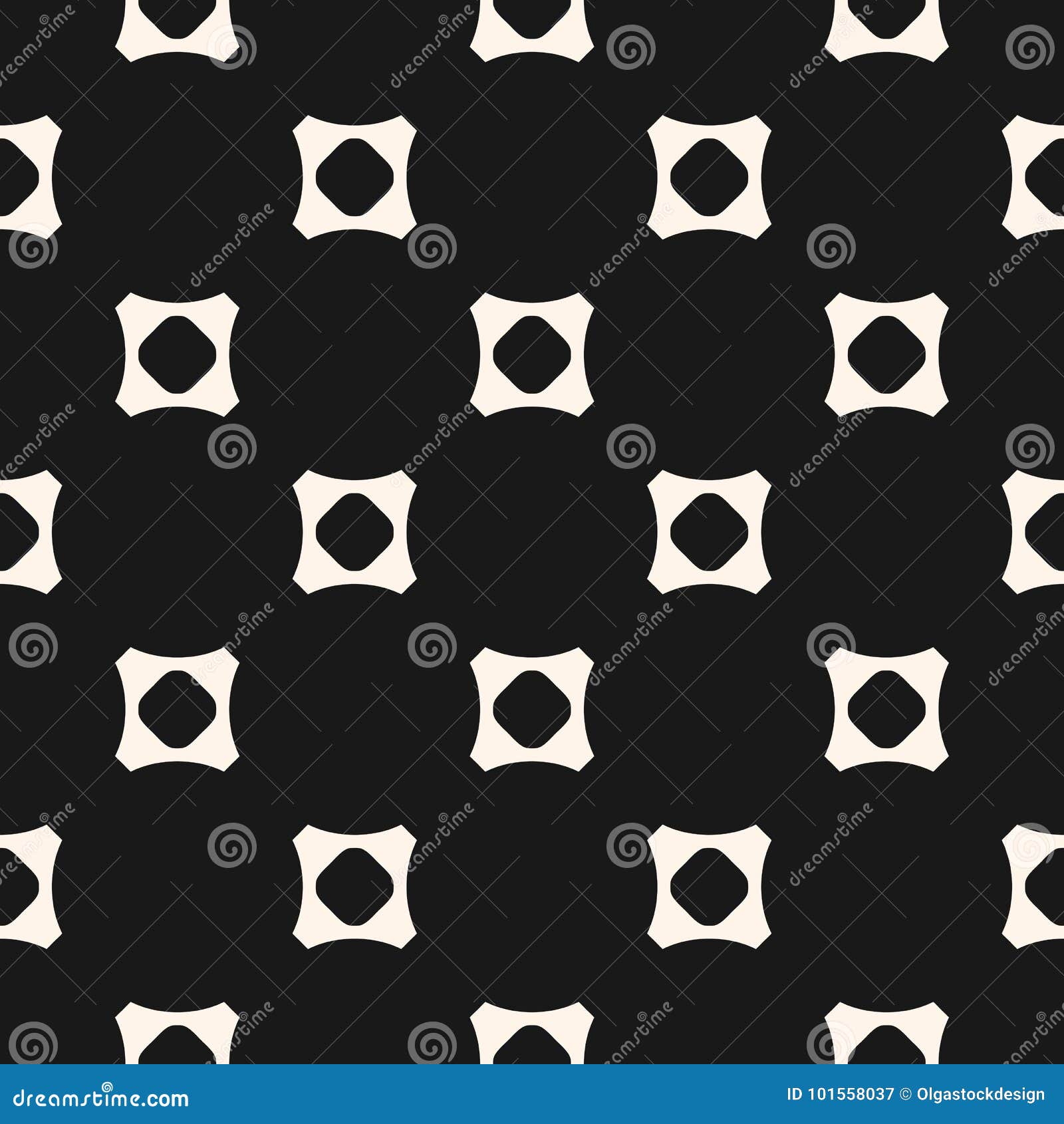 Simple Vector Geometric Seamless Pattern with Perforated Squares Stock ...
