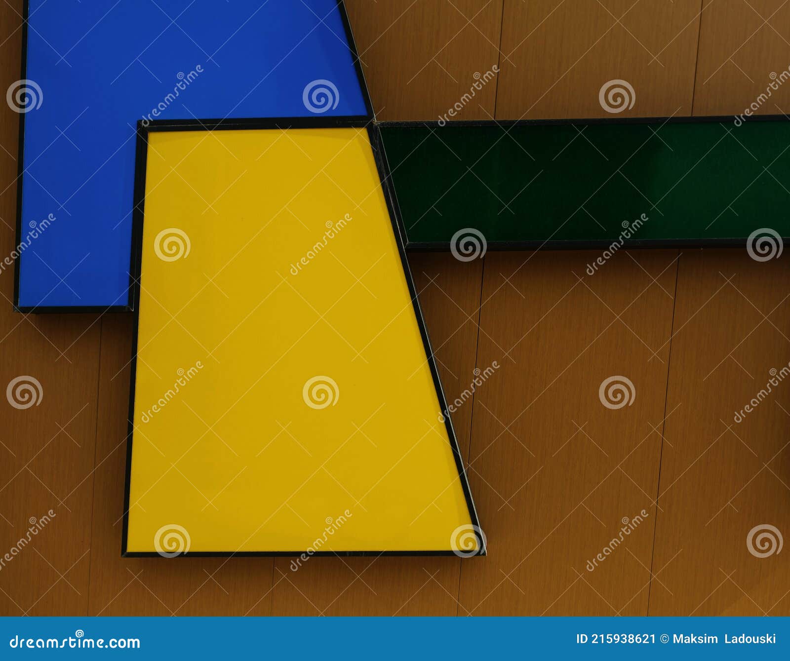 Geometric Shapes on the Facade of the Building Editorial Photo - Image ...