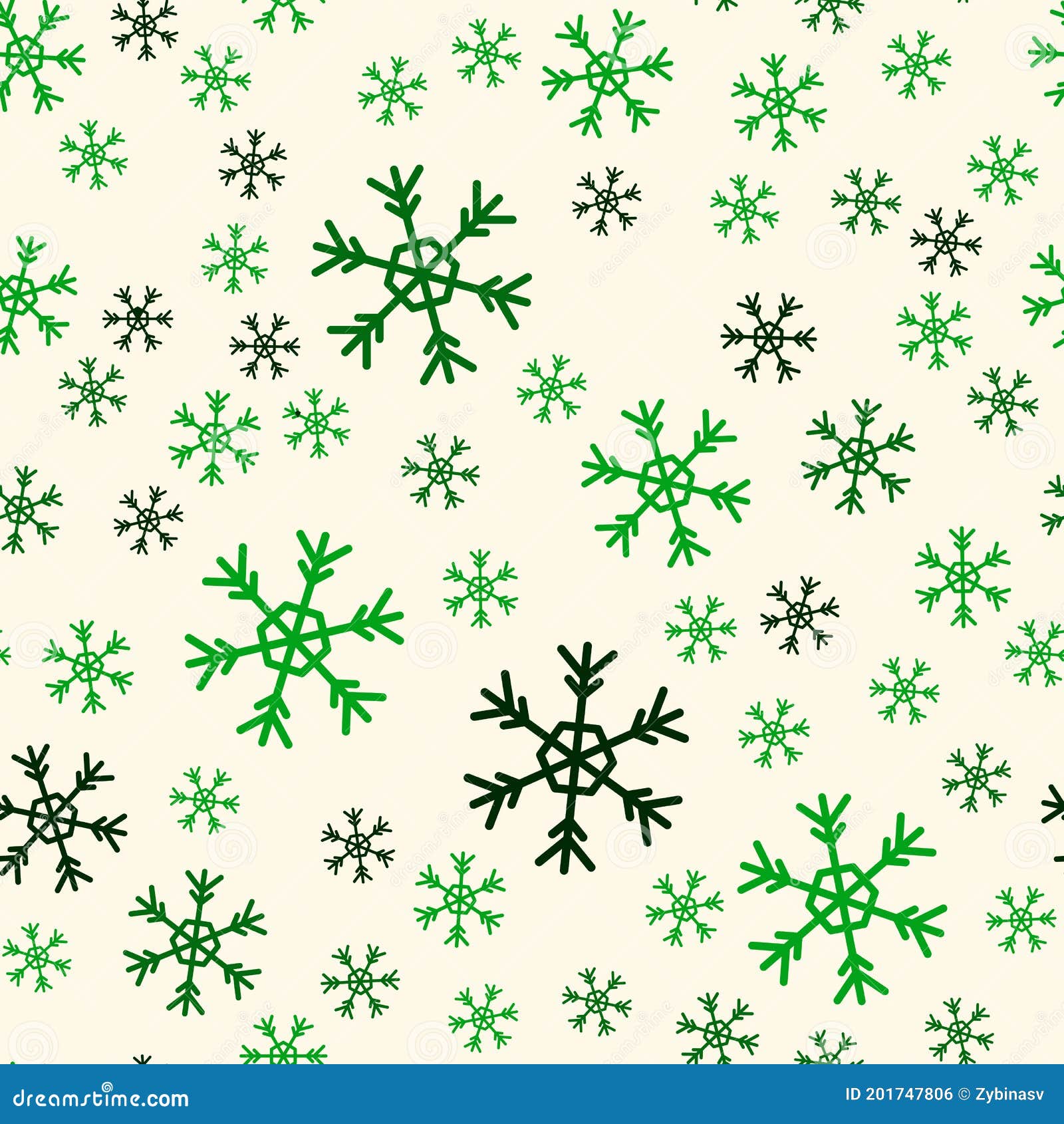 Simple Geometric Snowflakes. Seamless Christmas Pattern. Flat Design ...