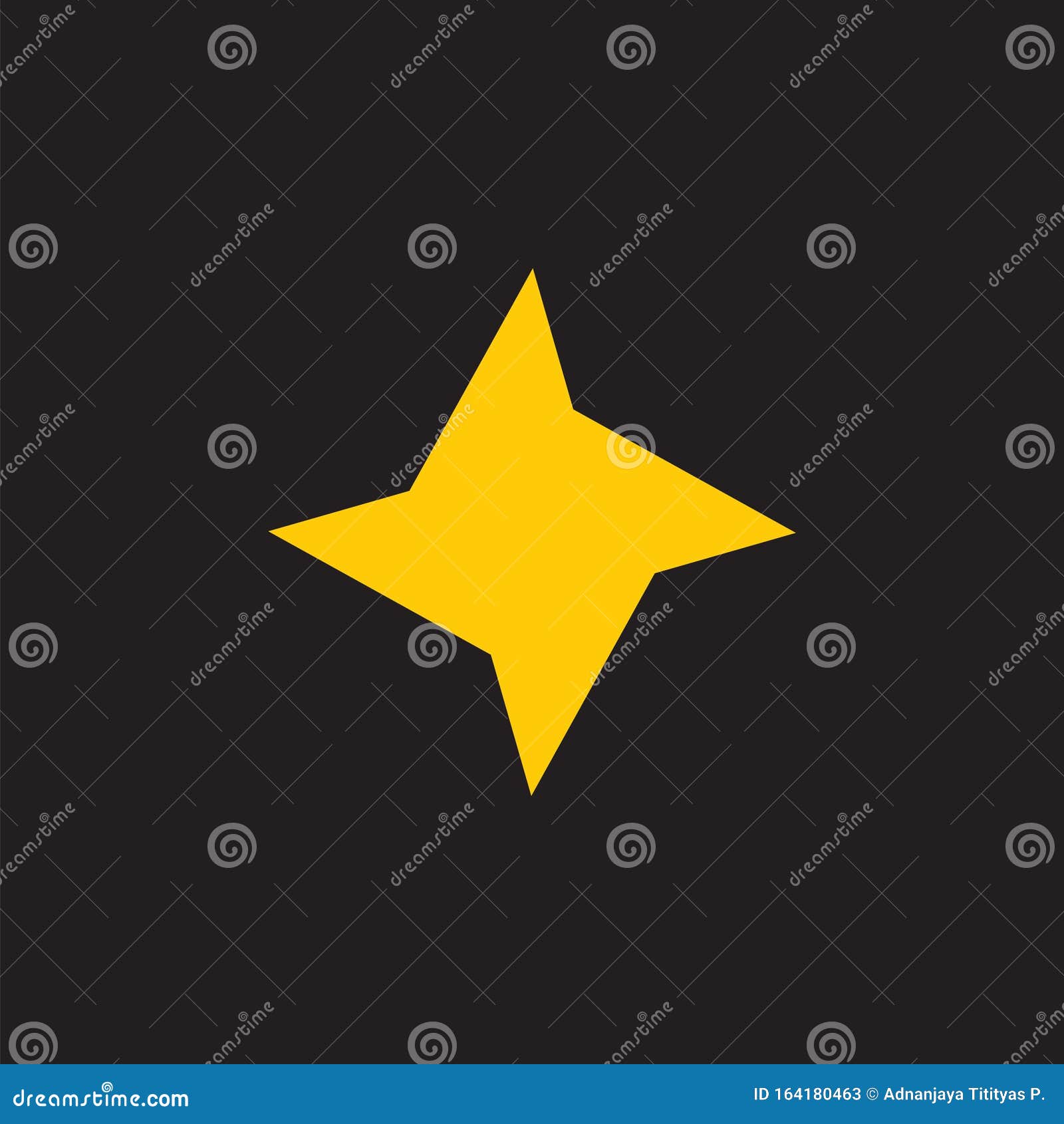 Simple Geometric Star Shape Simple Logo Vector Stock Vector ...