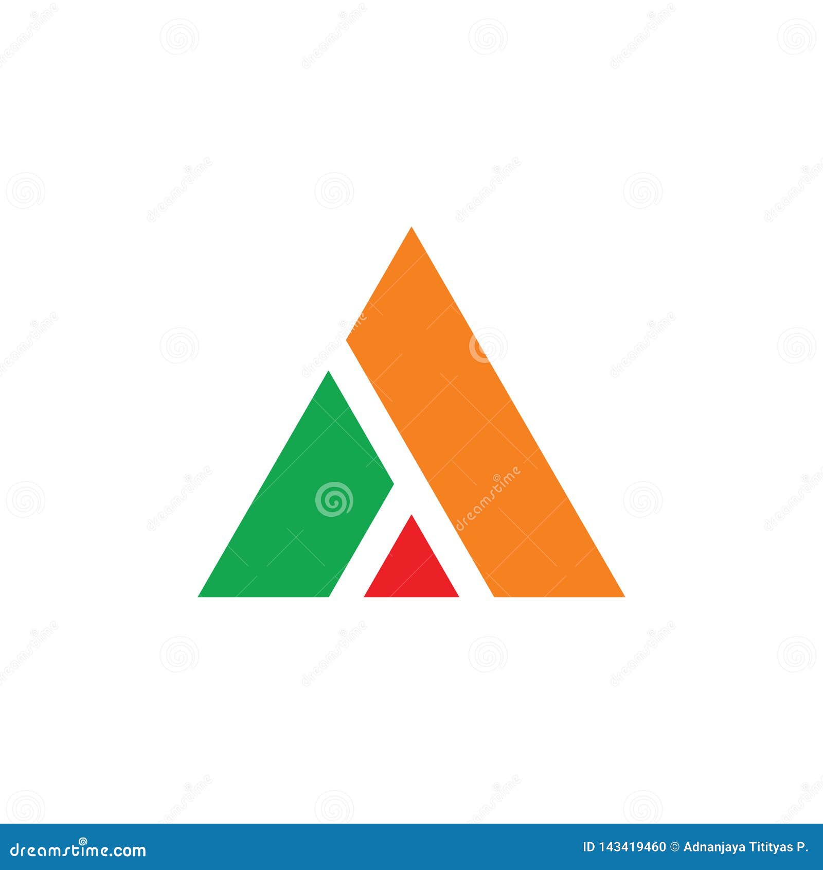 Simple Geometric Triangle Logo Vector Stock Vector - Illustration of ...