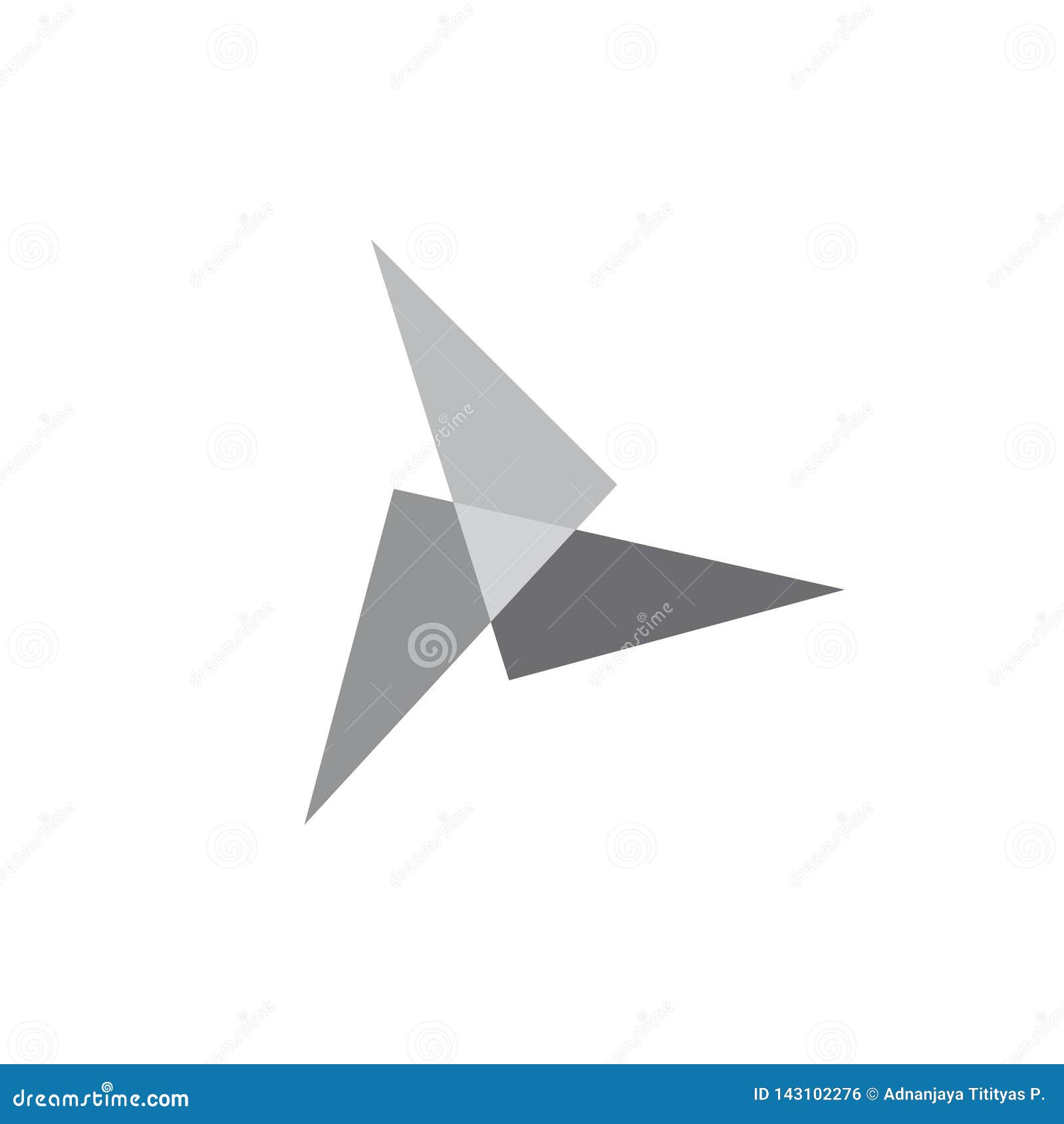 Simple Geometric Triangle Turbine Fan Design Logo Vector Stock Vector ...