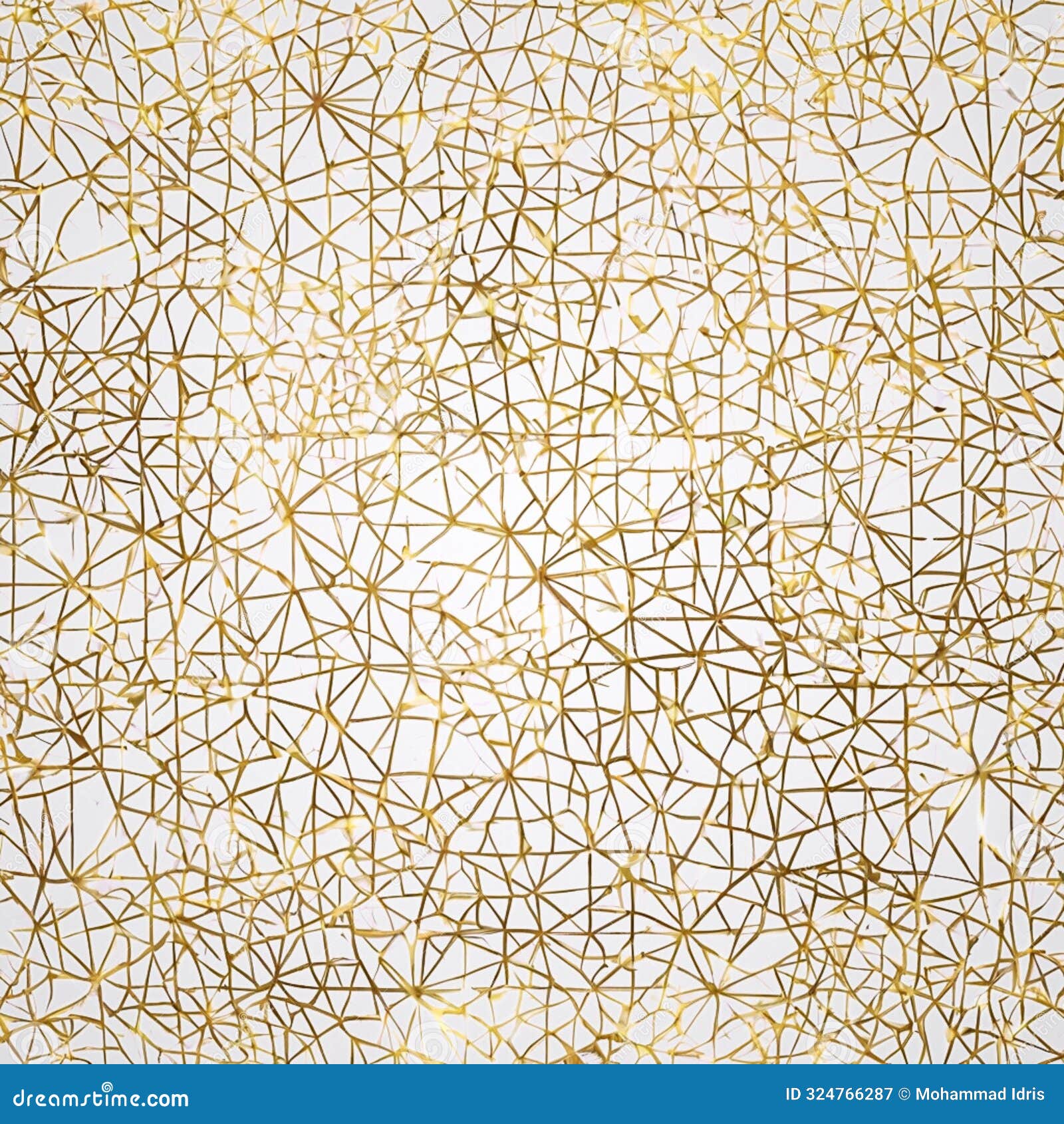 A Simple Geometric Vector Seamless Pattern with a Gold Line Texture is ...
