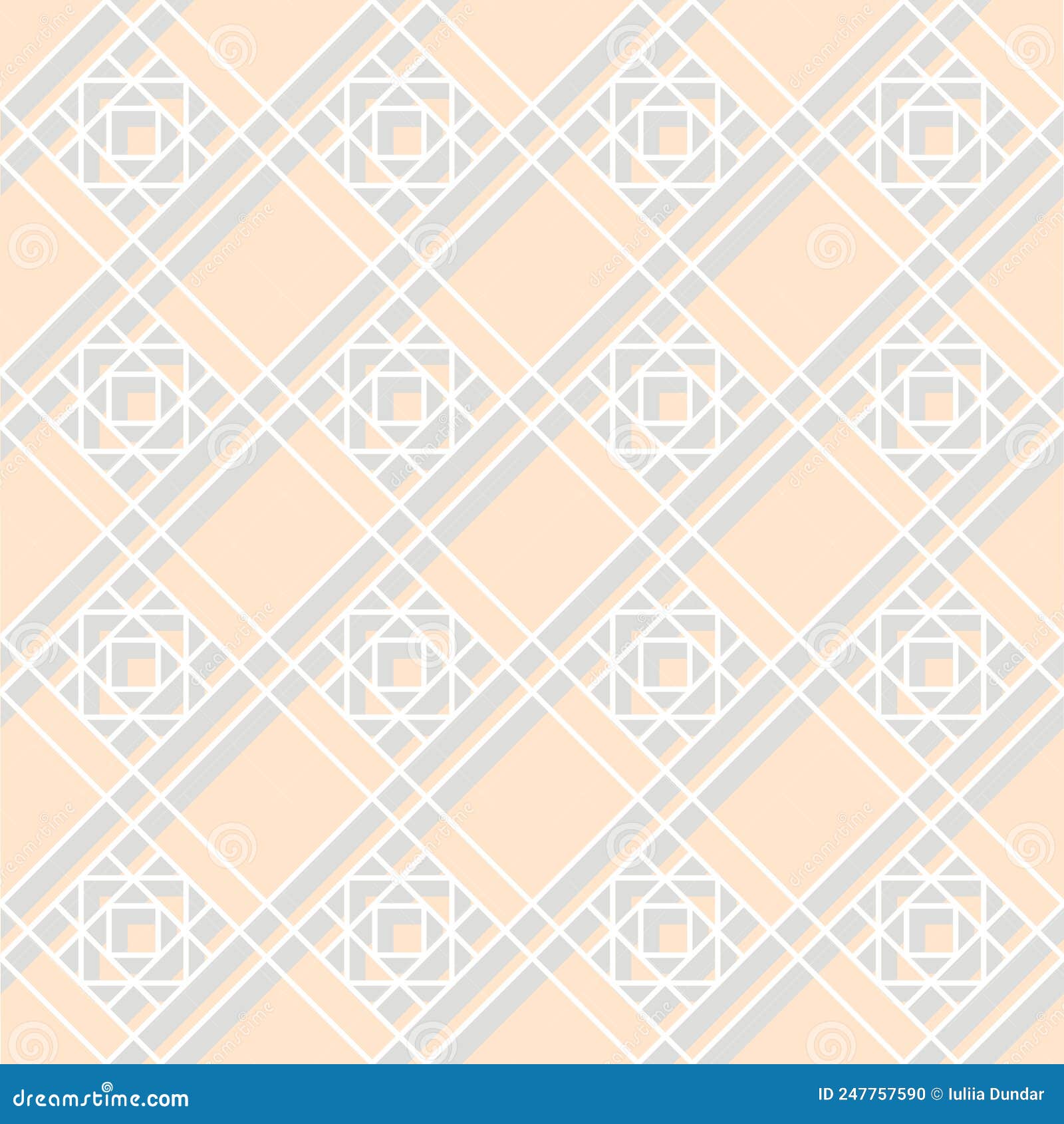 Simple Geometric Vector Seamless Pattern. Light Abstract Wallpaper ...