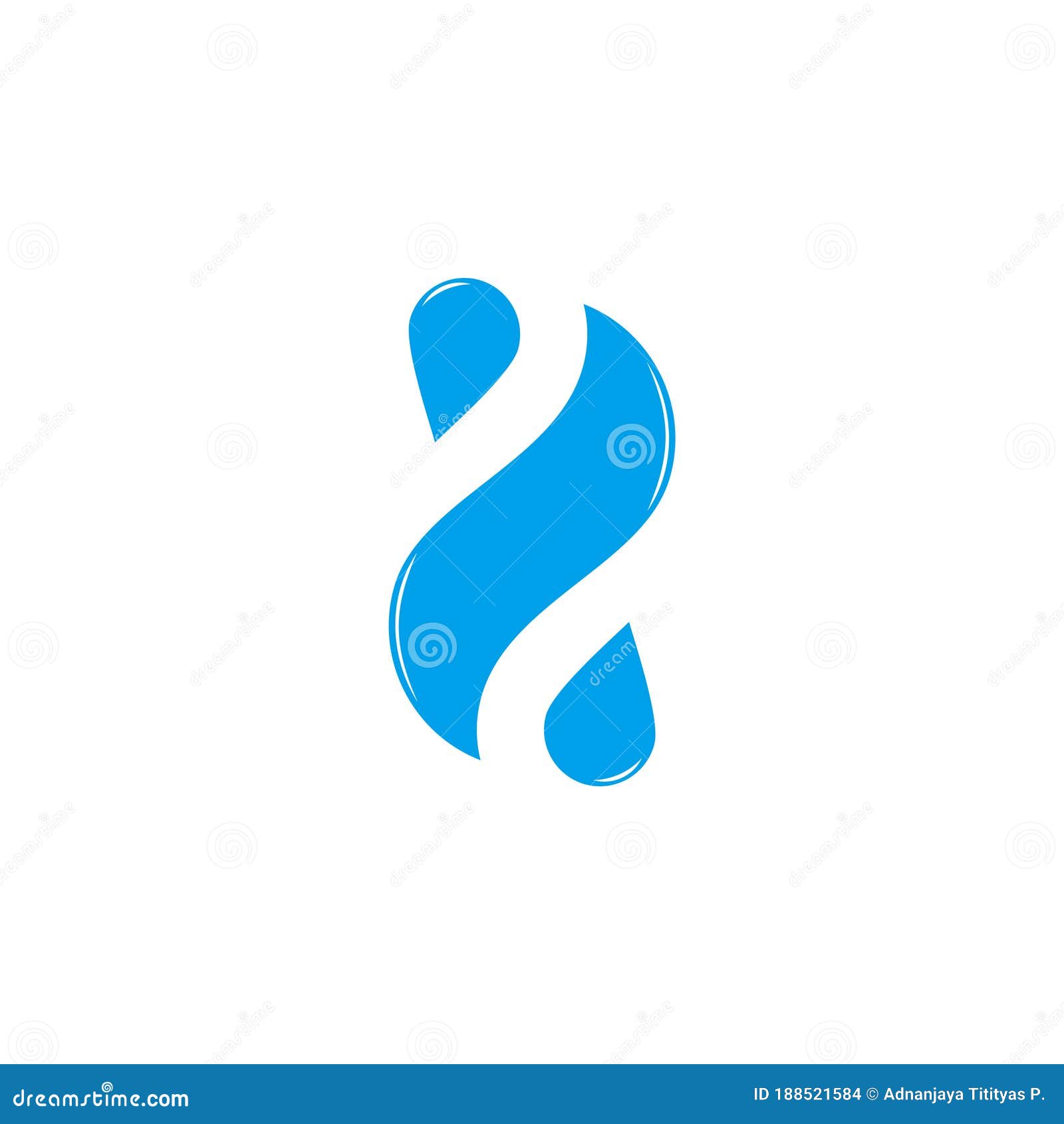 Simple Geometric Water Splash Drop Symbol Logo Vector Stock Vector ...